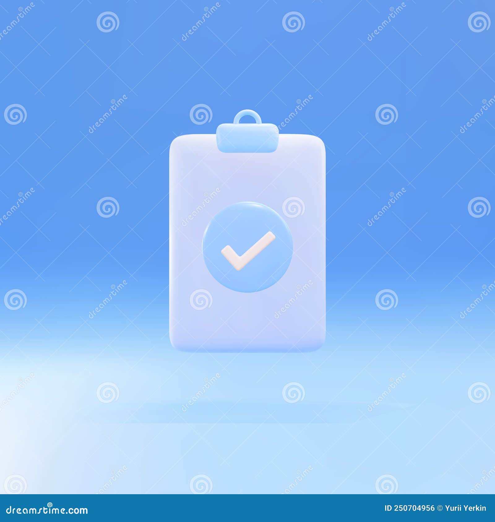 3d Check Mark Icon. Approvement Concept. Document, File, Clipboard ...