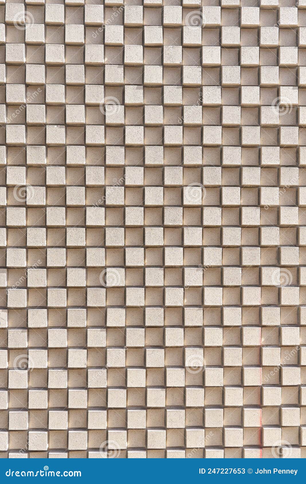 A 3D Checkerboard Pattern of Beige Bricks Stock Image - Image of square ...