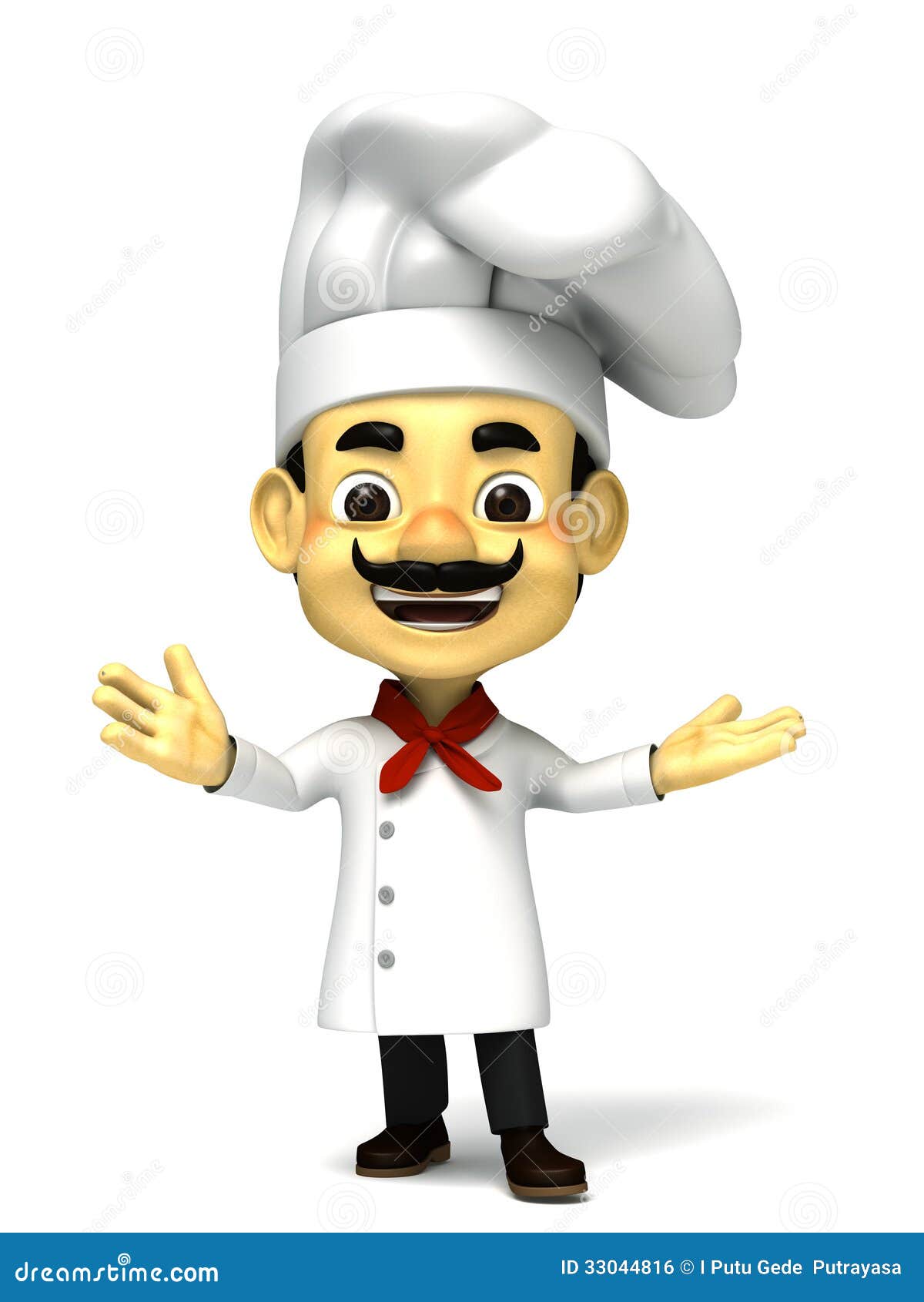 3d chef open hand stock illustration. Illustration of professional ...