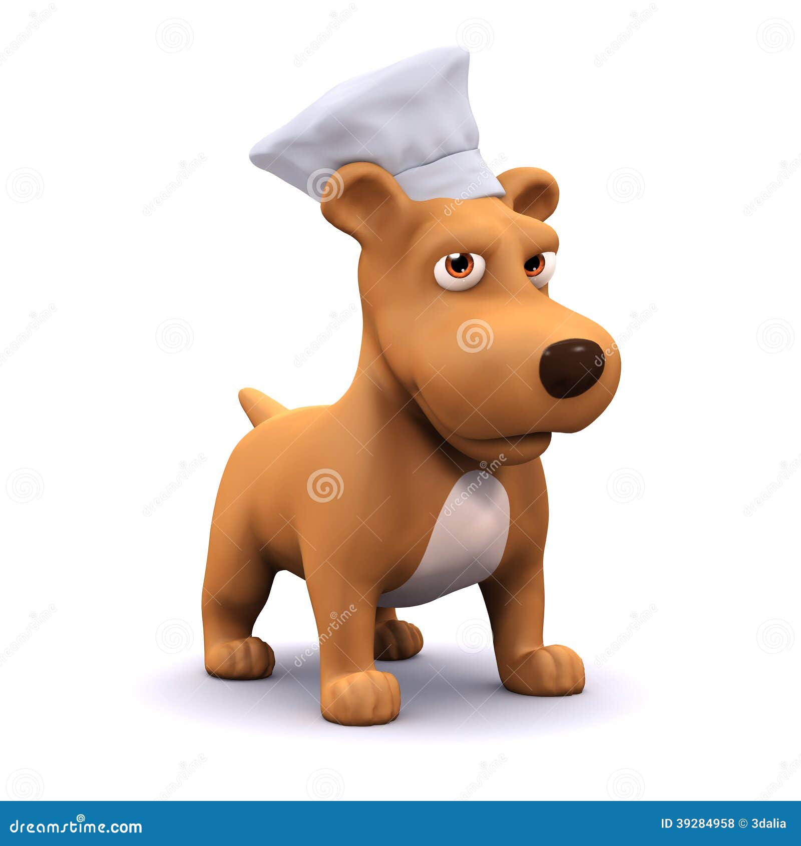 3d Chef puppy stock illustration. Illustration of mutt - 39284958