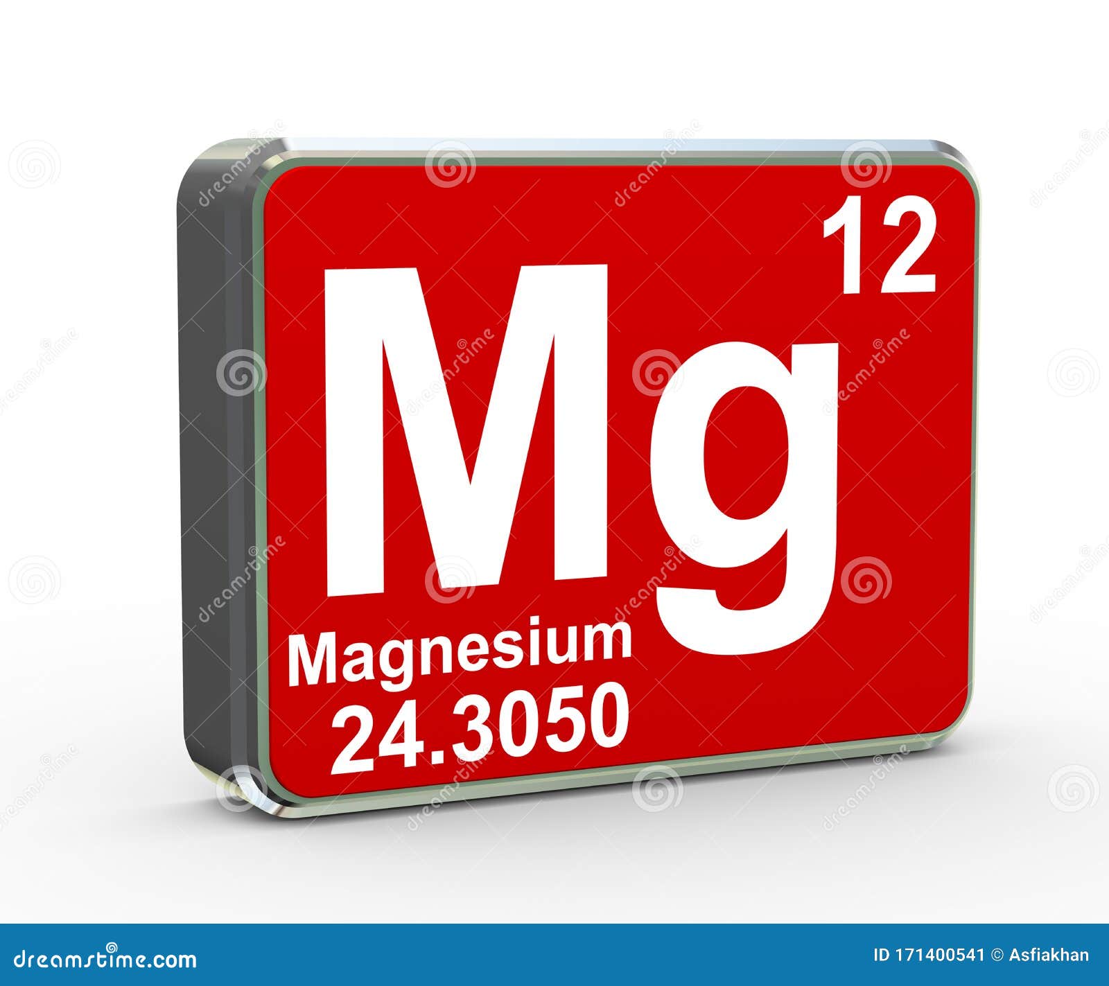 3d Chemical Element Magnesium Material Period Table Stock Illustration ...