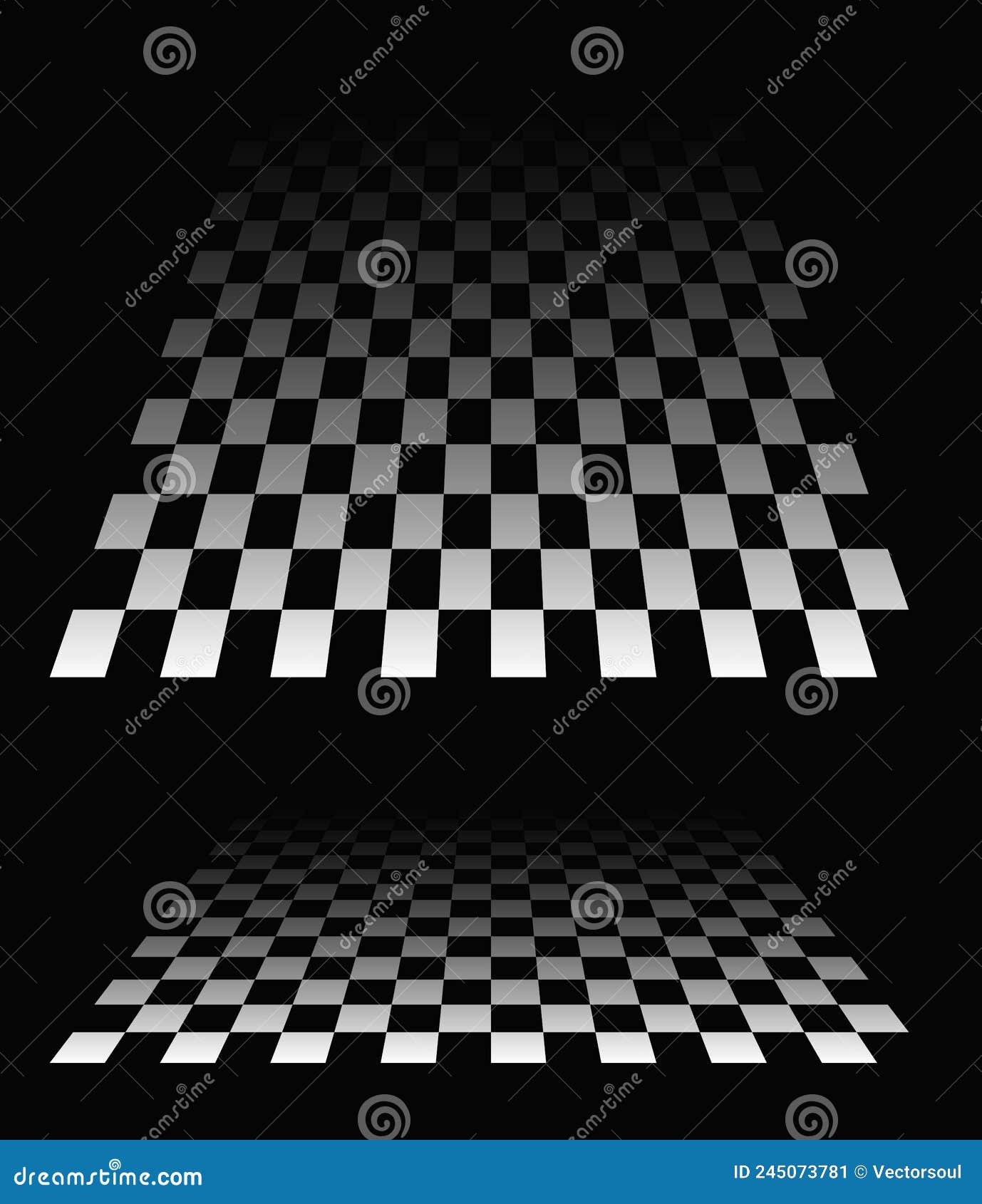 3d Chessboard, Checkerboard Pattern in Perspective. Checkered ...