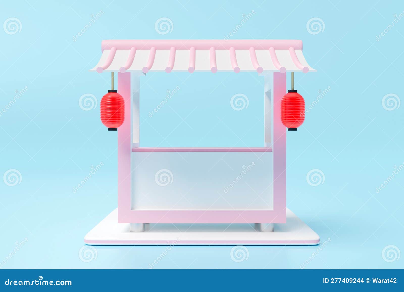 3d Chinese Style Booth Shop Icon or Empty Retail Store Front with Roof ... 3d Chinese Style Booth Shop Icon or Empty Retail Store Front with Roof ...