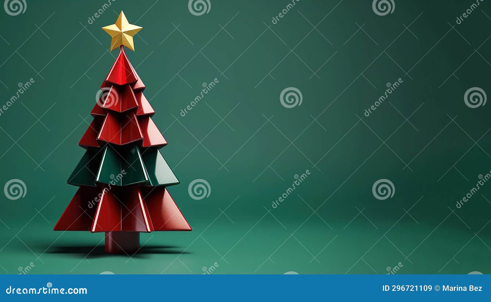 3d Christmas Tree with Copy Space Stock Image - Image of cookie, gift ...