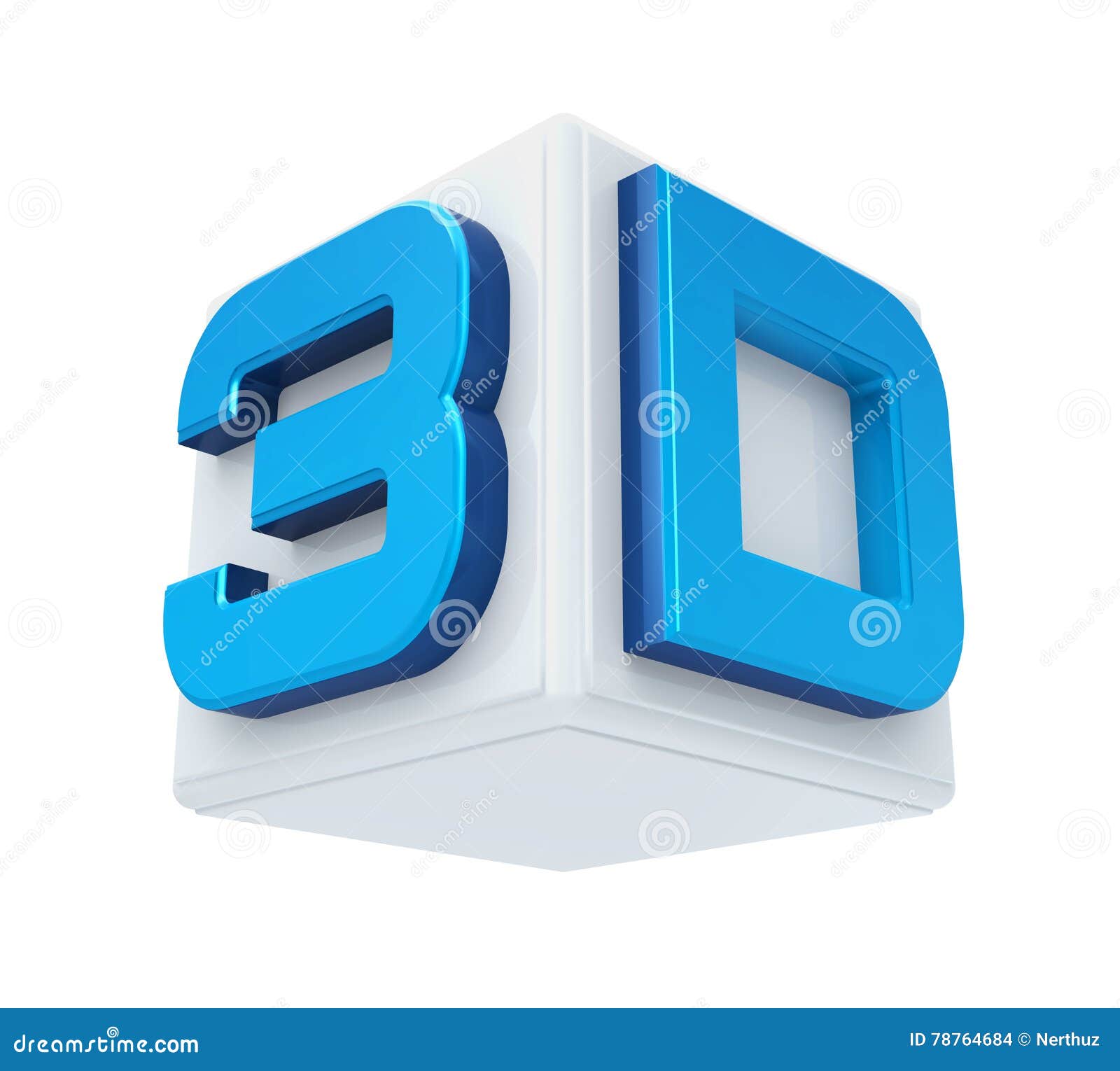 3D Cinema Logo stock illustration. Illustration of show - 78764684
