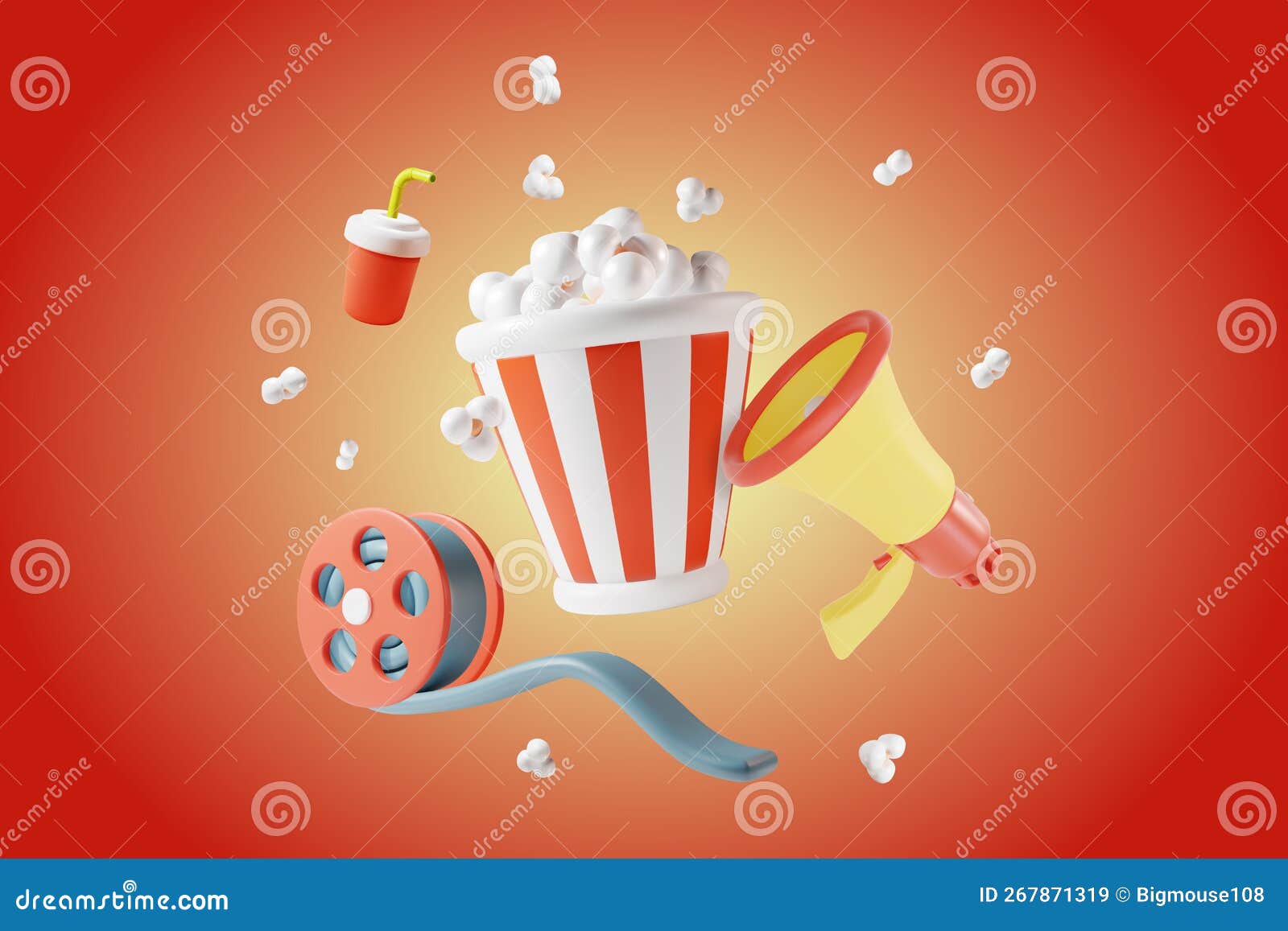 3d Cinematography Elements Set Concept. Vector Stock Vector ...