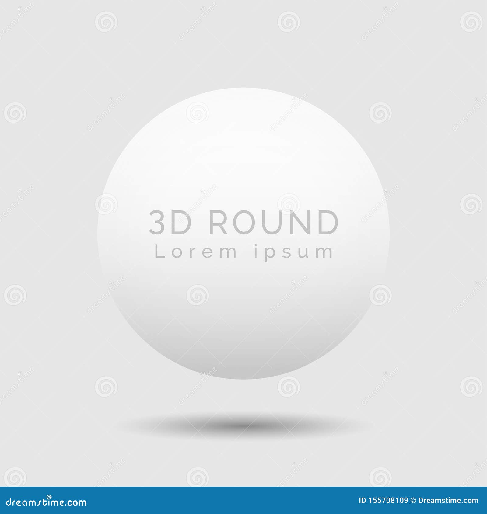3d Round Vector Illustration. Stock Vector - Illustration of realistic ...