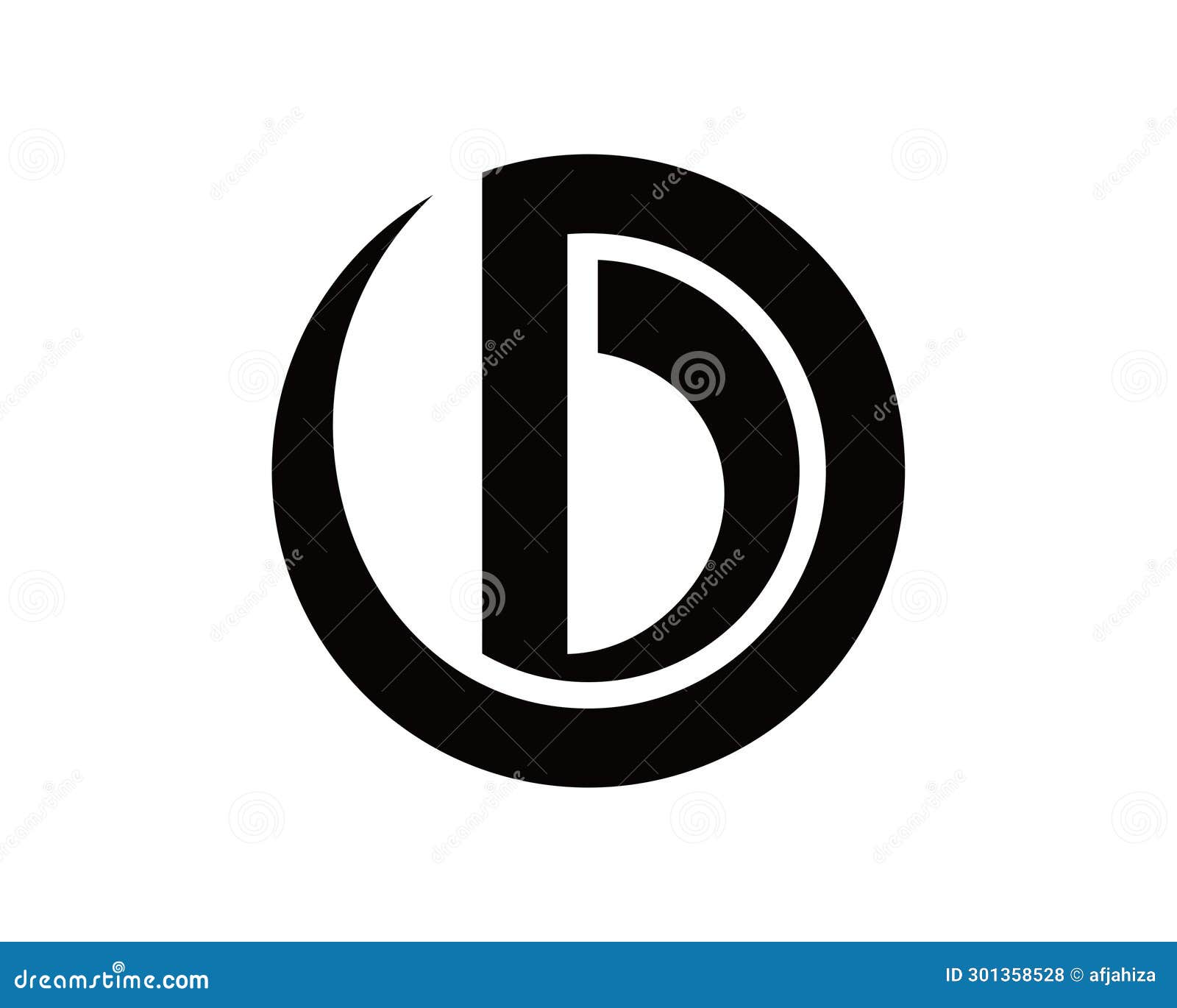 D Circle Logo Icon Template Stock Vector - Illustration of logo, brand ...