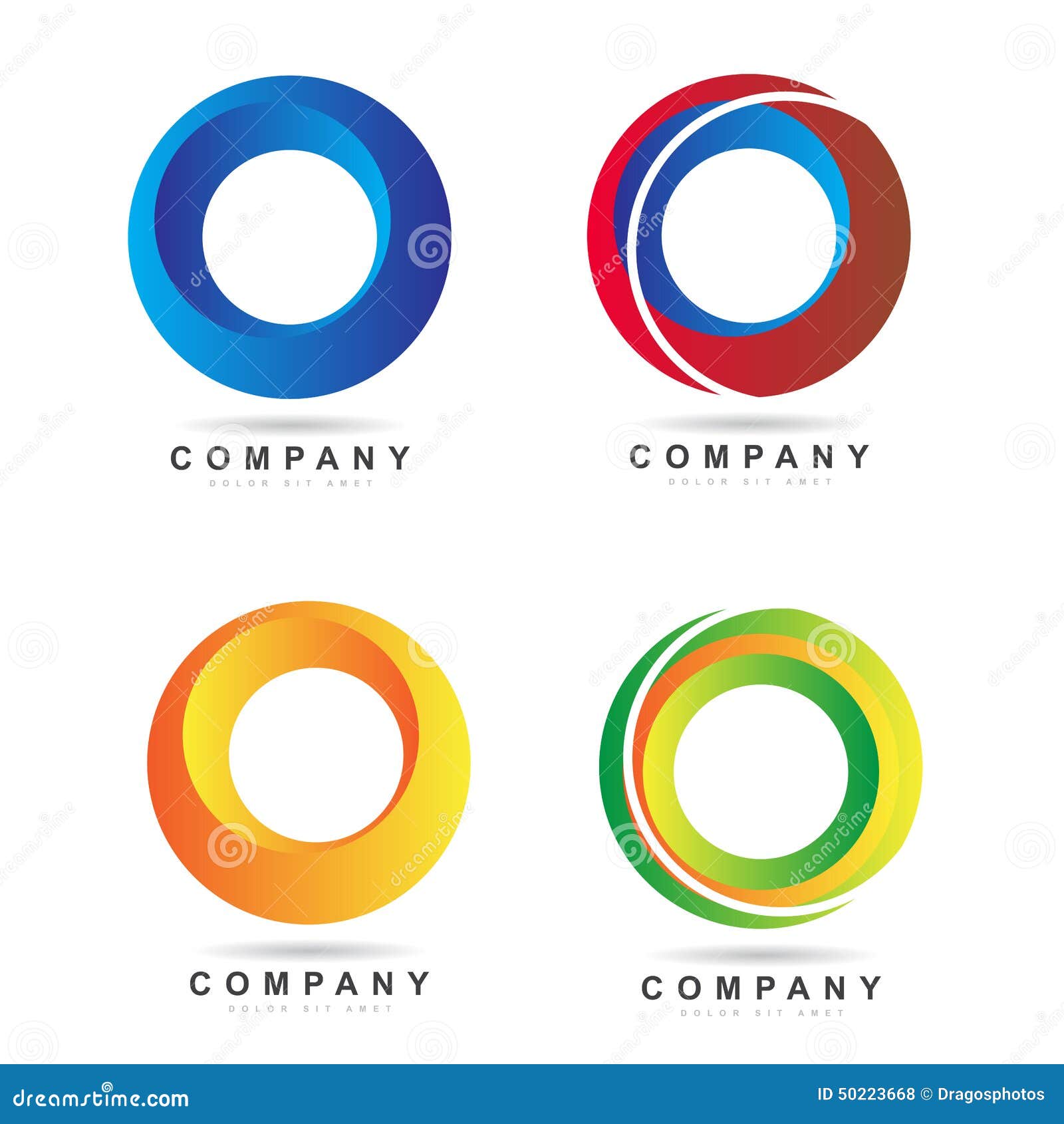 3d circle logo stock vector. Illustration of graphic - 50223668