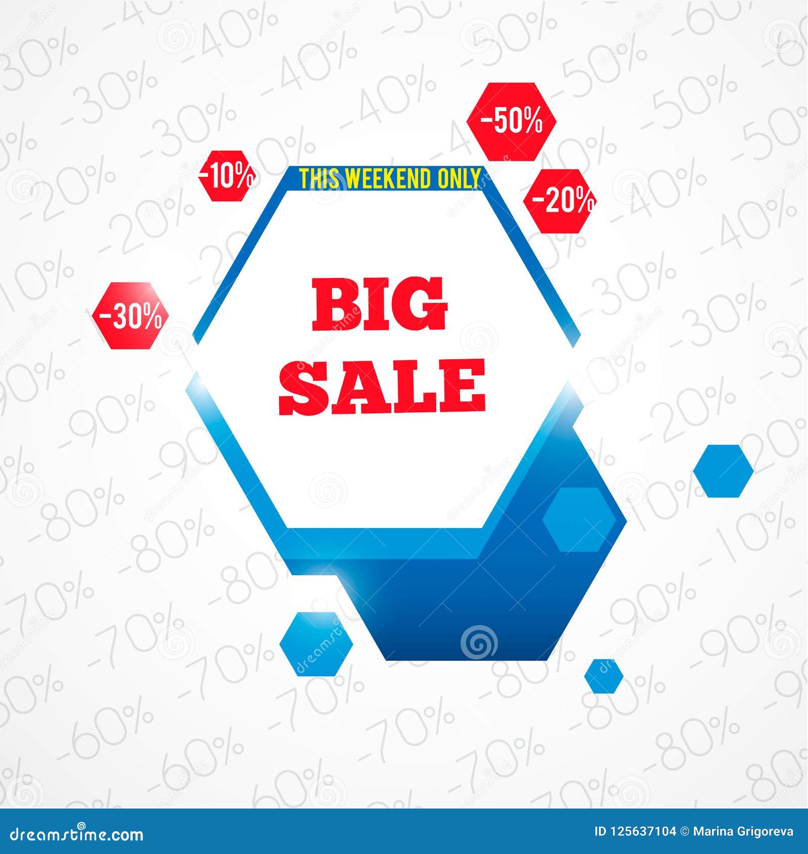 3D Price Tags Set 2. into Circle New Stock Vector - Illustration of ...