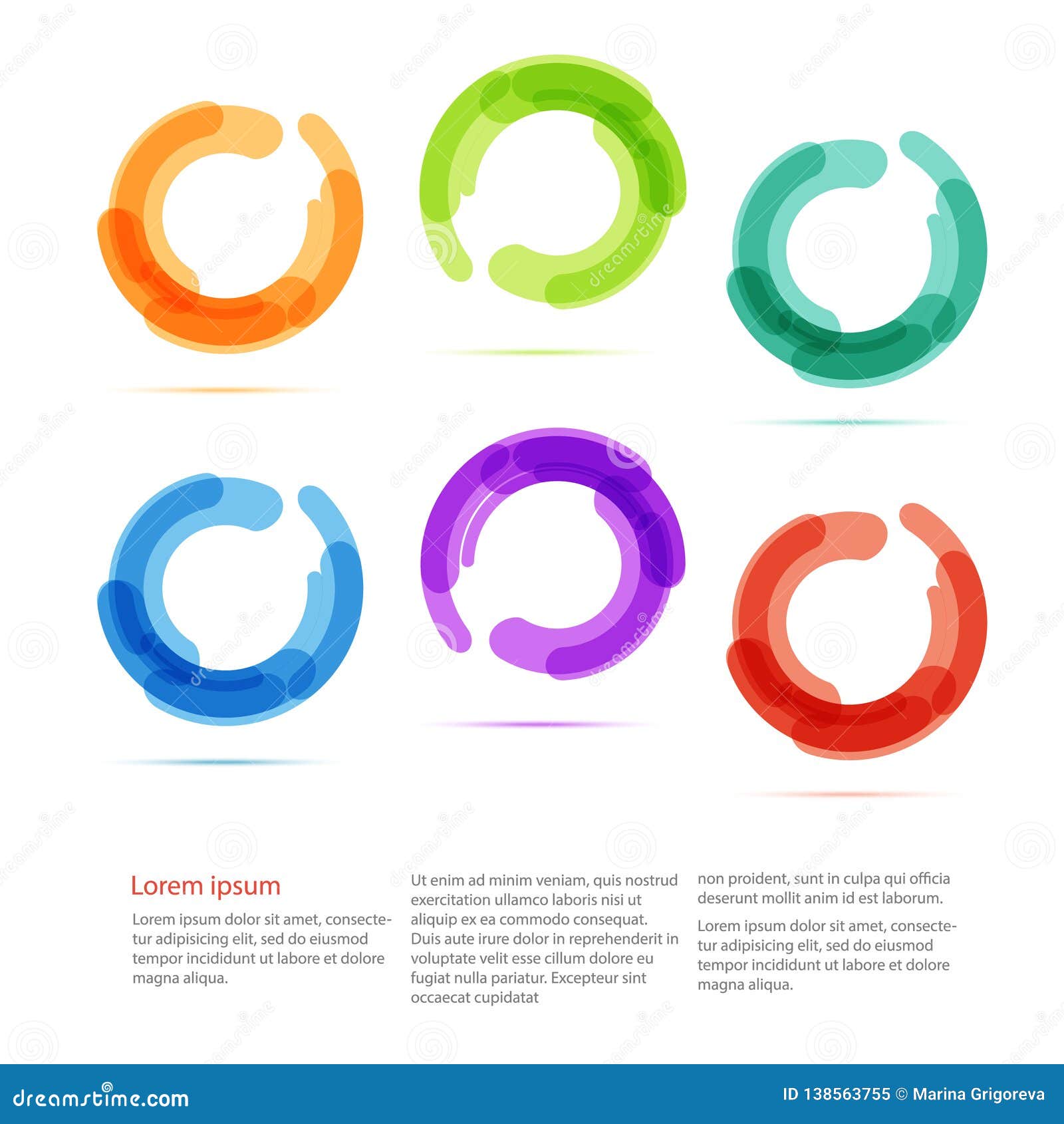 3D Price Tags Set 2. into Circle New Stock Illustration - Illustration ...