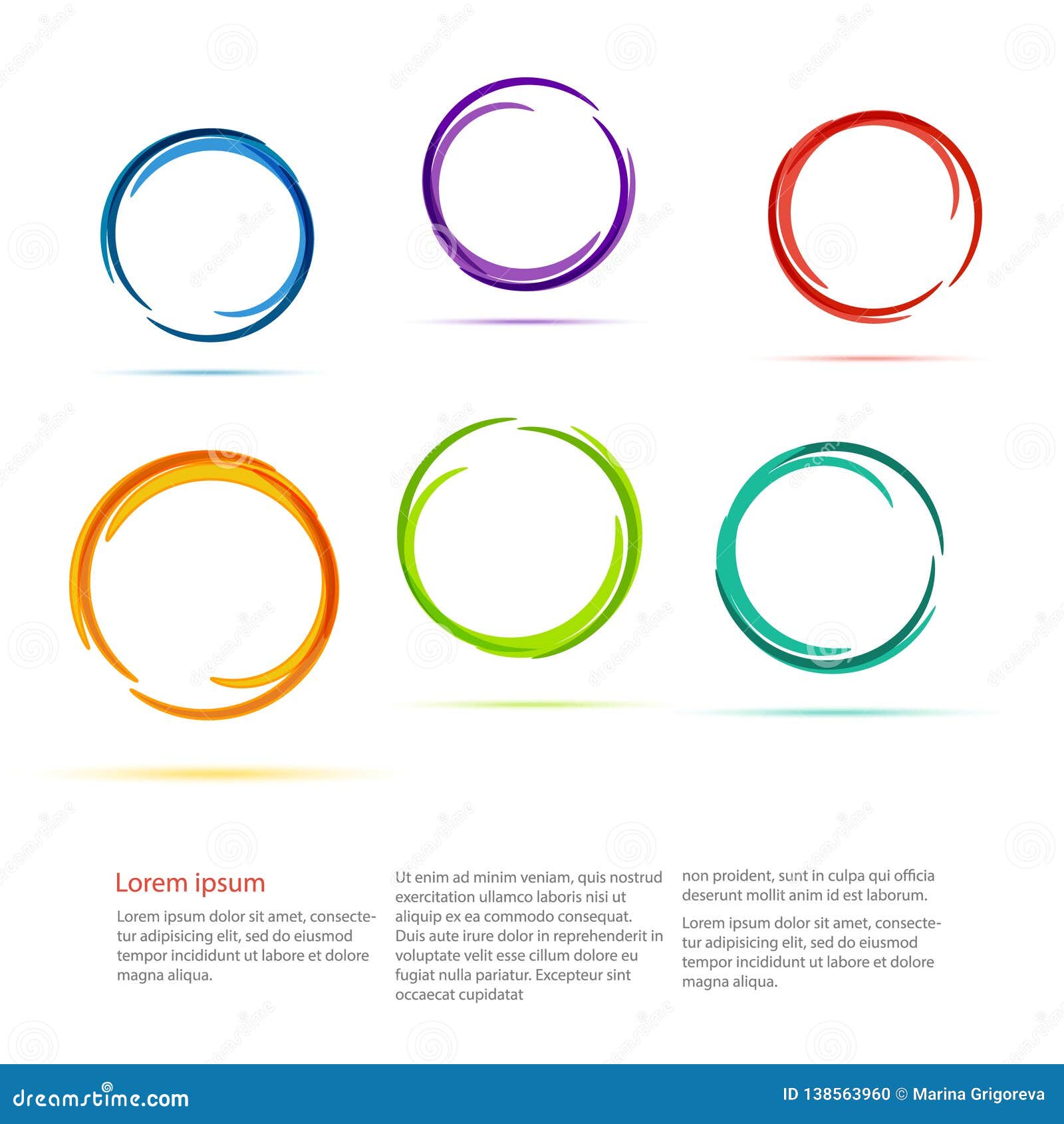 3D Price Tags Set 2. into Circle New Stock Vector - Illustration of ...