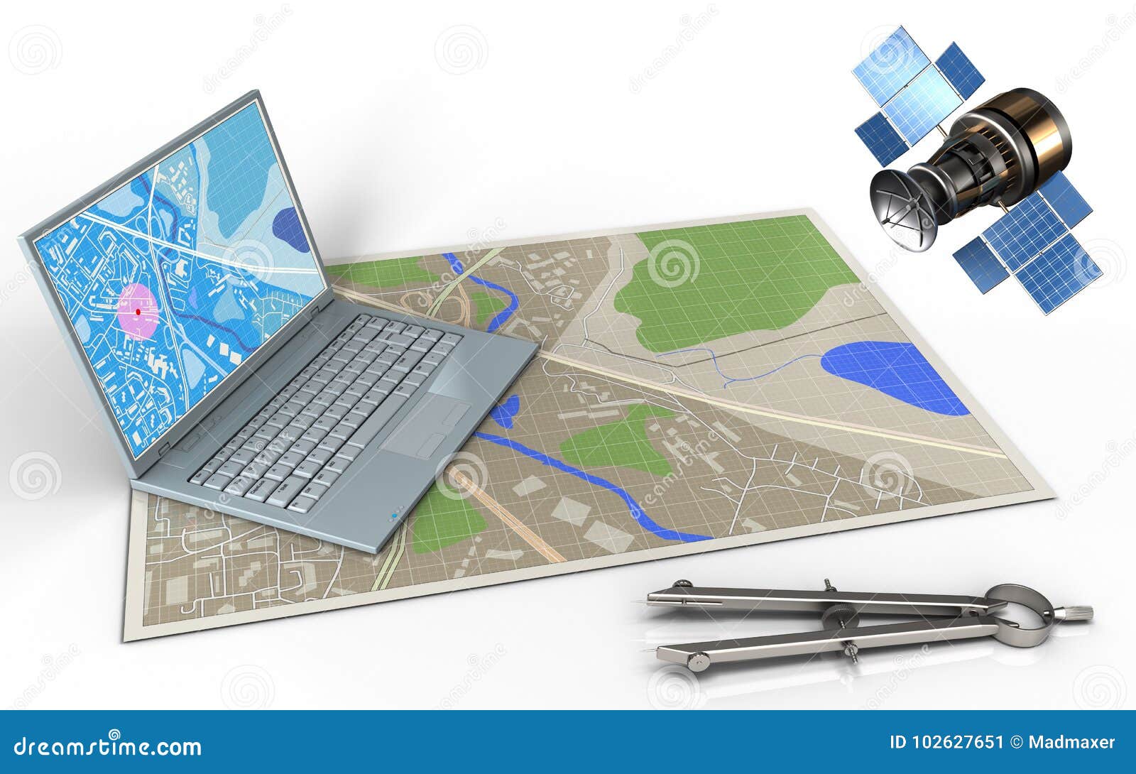 3d circle tool stock illustration. Illustration of laptop - 102627651