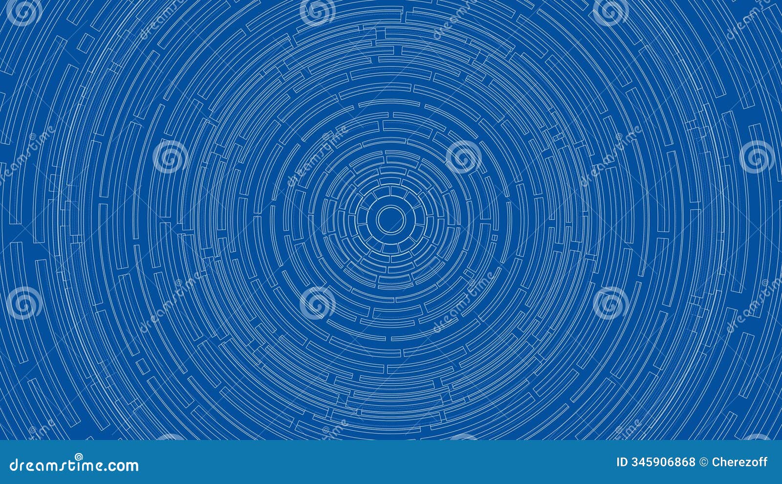 3D Circular Pattern. Style Wireframe Model Stock Illustration ...