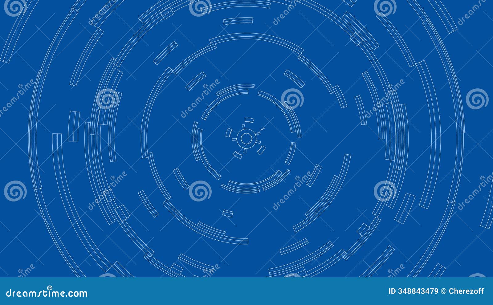 3D Circular Pattern. Style Wireframe Model Stock Image - Image of particle, construction: 348843479