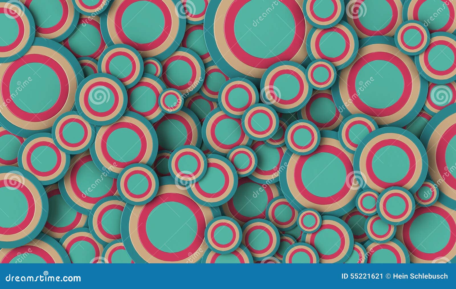 3d Circular Shapes Plain Background Stock Illustrations – 26 3d ...