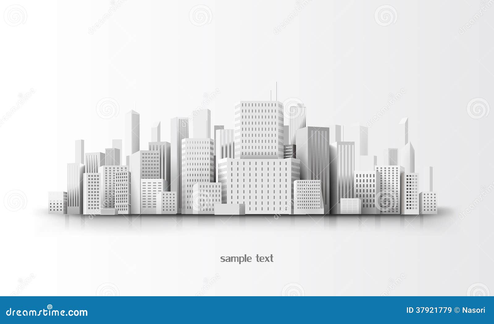 3d city stock vector. Illustration of exterior, scene - 37921779