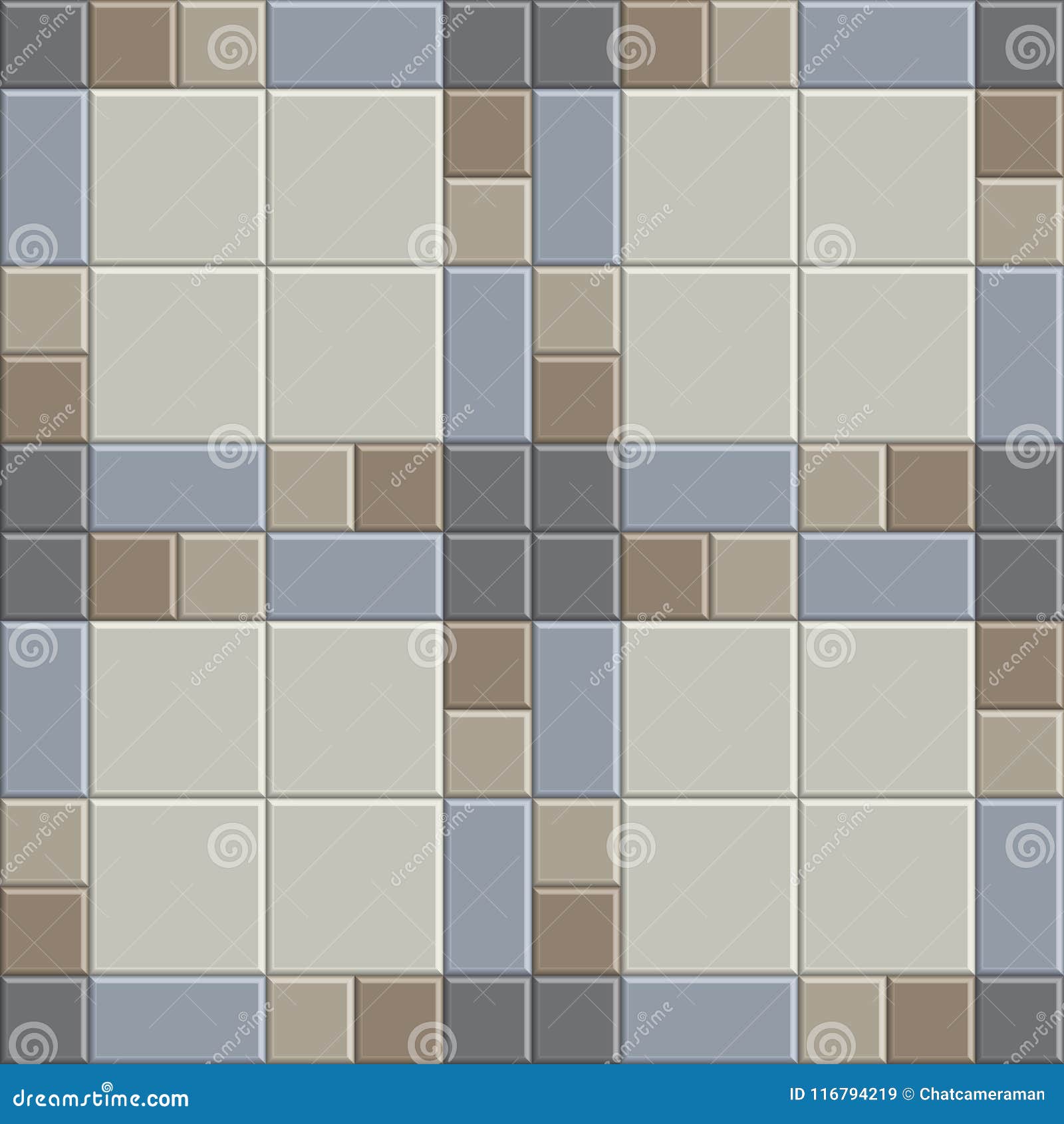 3D Clay Brick Pattern Floor Stock Vector - Illustration of road, gray ...