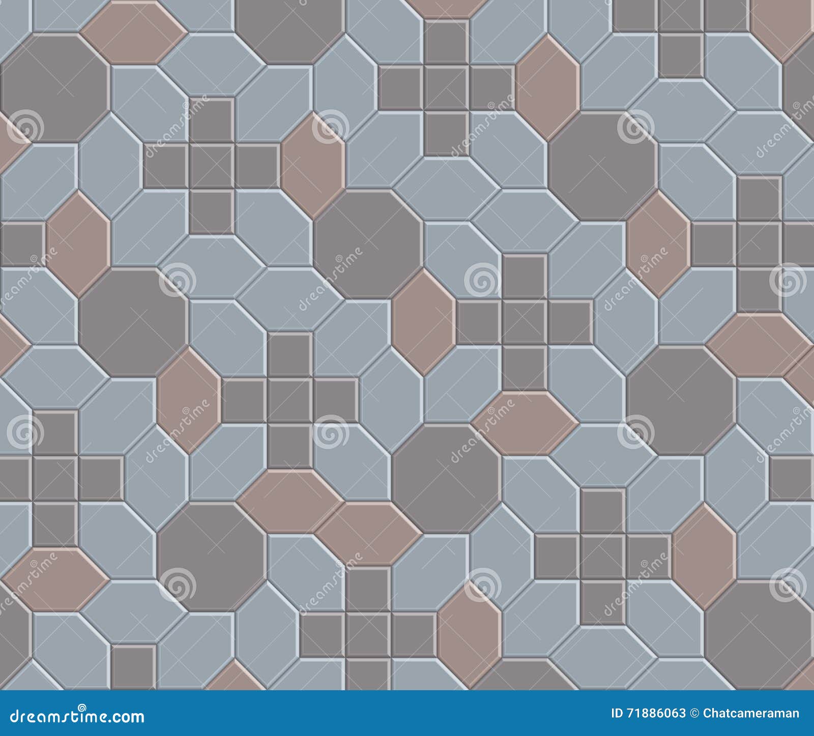 3D Clay Brick Pattern Floor-08 Stock Illustration - Illustration of ...