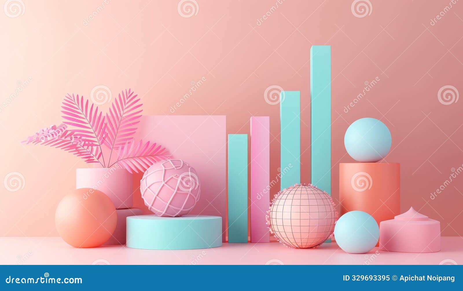 3D Clay Render of a Project Return on Investment ROI Scatter Plot ...