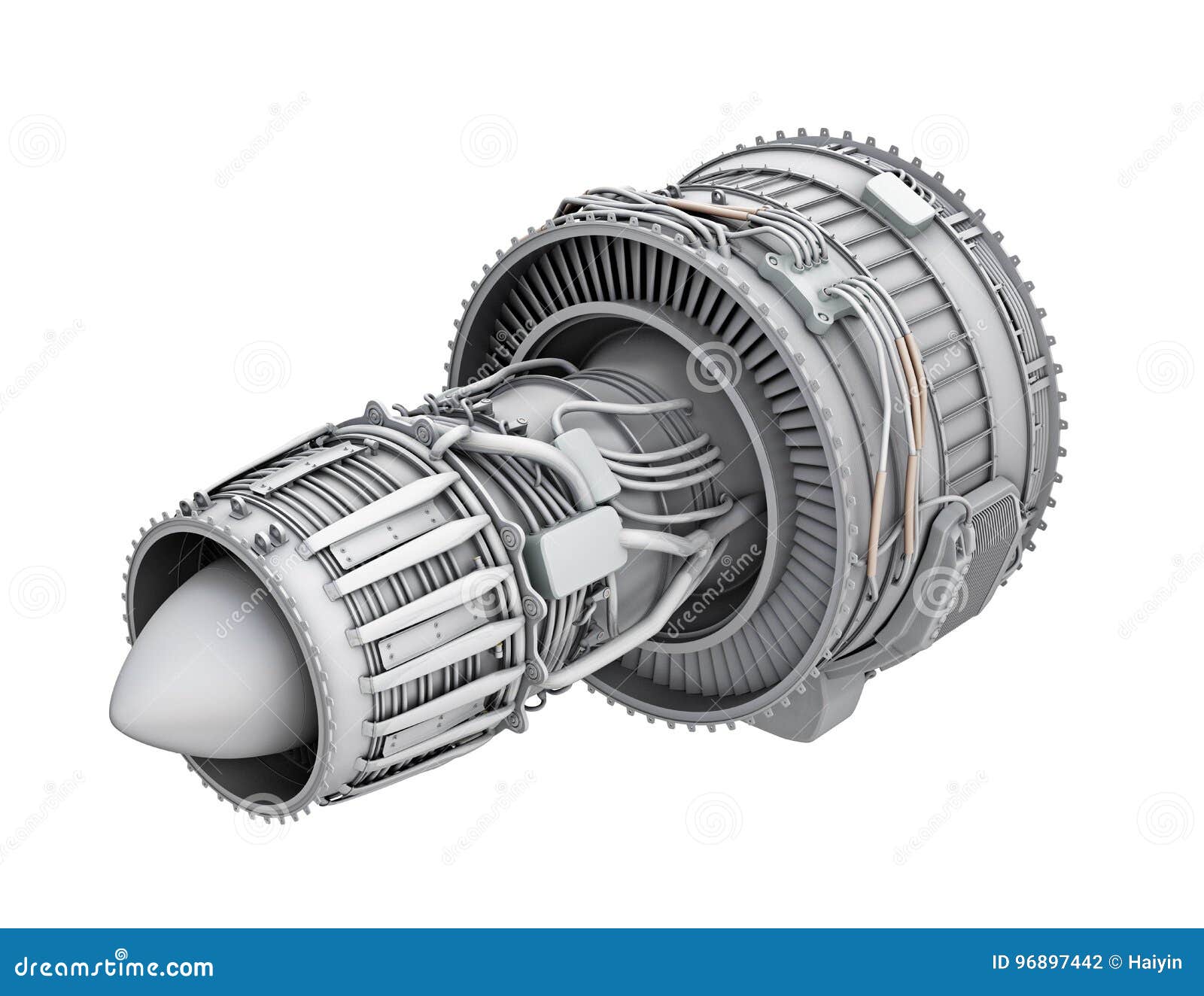 Clay Jet Engine Section Stock Illustration | CartoonDealer.com #76062016
