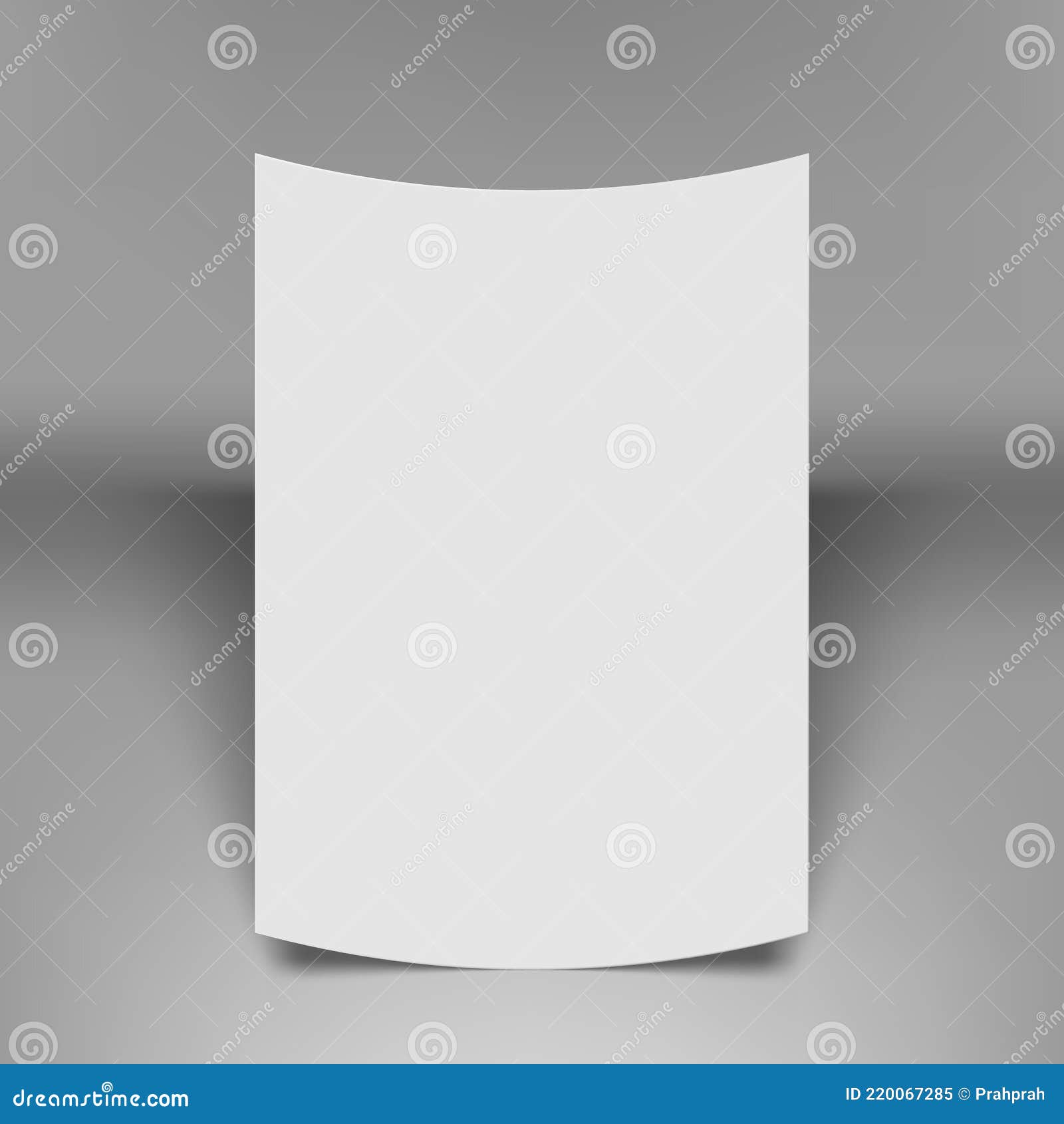 3D Clear Flyer Template Isolated on Gray Stock Vector - Illustration of ...