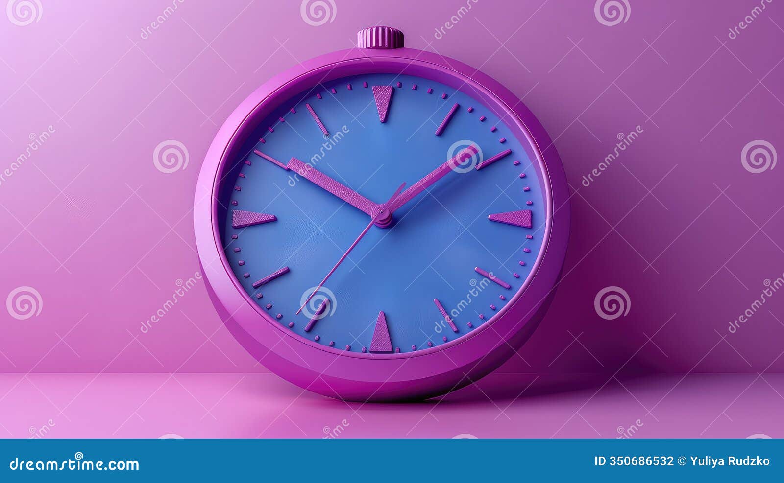 3D Clock Symbol: Efficient Delivery and Support Services Concept Stock ...