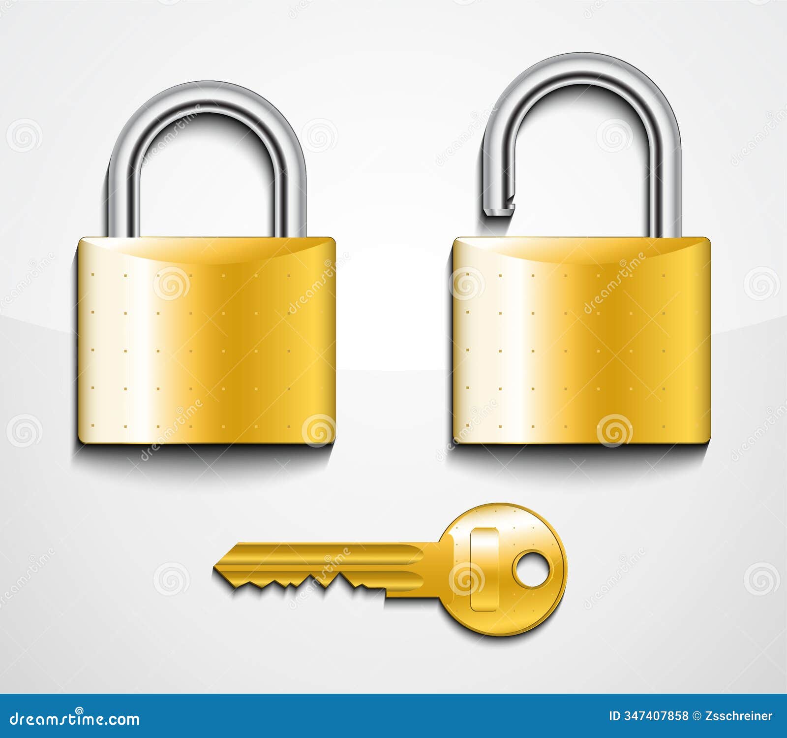 Open Lock On Digital Background Stock Photography | CartoonDealer.com ...