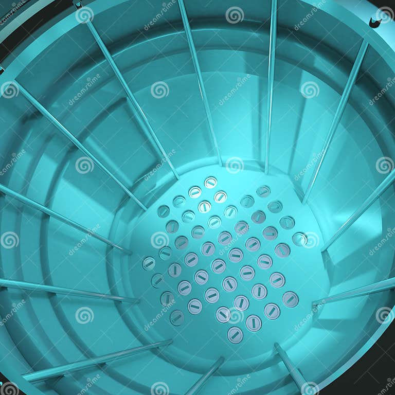 3d Close Up of a Nuclear Reactor Core Stock Illustration - Illustration ...