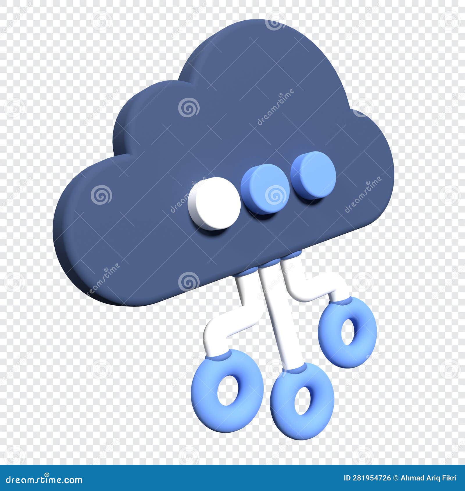 3d Cloud Computing Technology. Cloud Storage Technology and Online Data ...