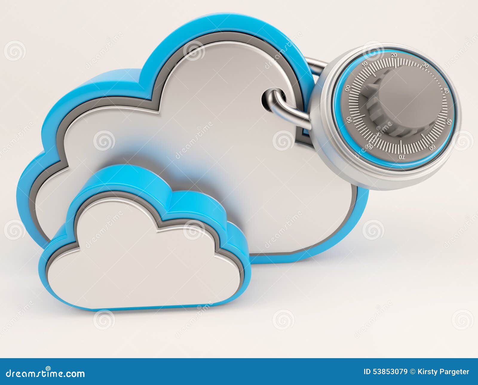 3D Cloud Drive Icon stock illustration. Illustration of connection ...