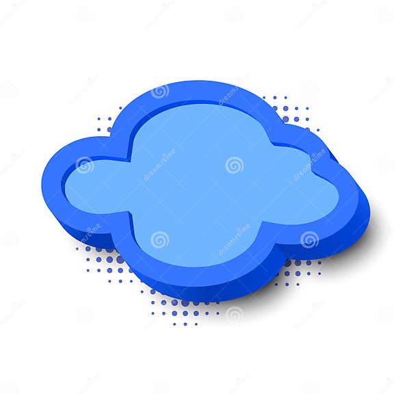 3d cloud frame stock vector. Illustration of cartoon - 115452163