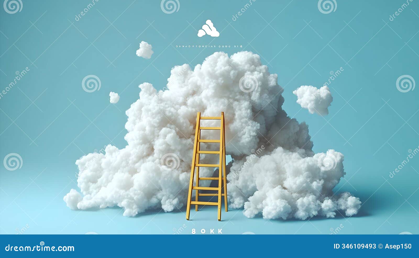 Cloud Ladder And Star Illustration Royalty-Free Cartoon | CartoonDealer ...
