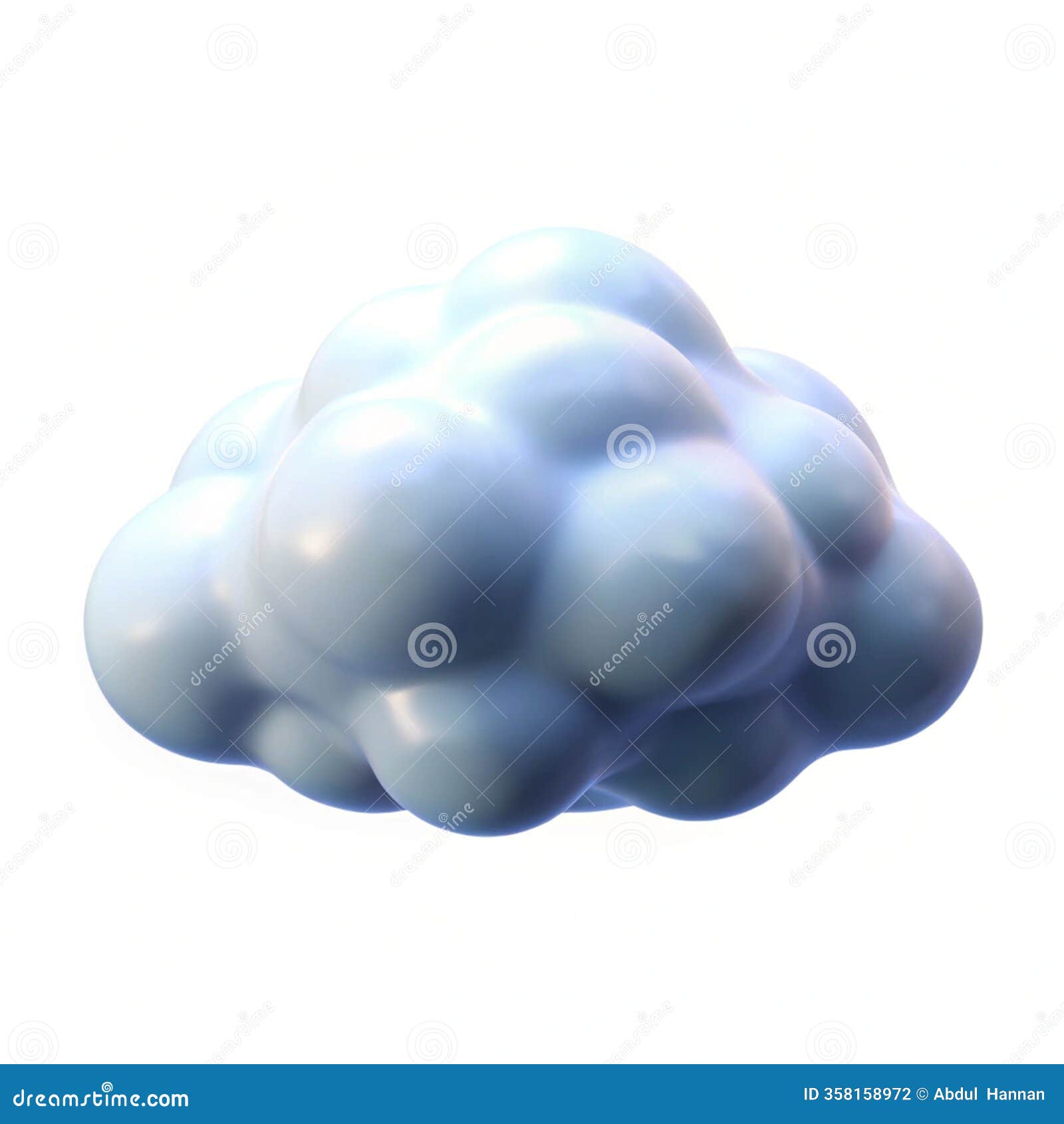 3D cloud rendering stock illustration. Illustration of reality - 358158972