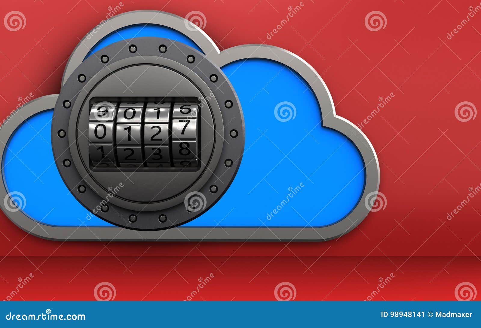 3d code dial code dial stock illustration. Illustration of secure ...