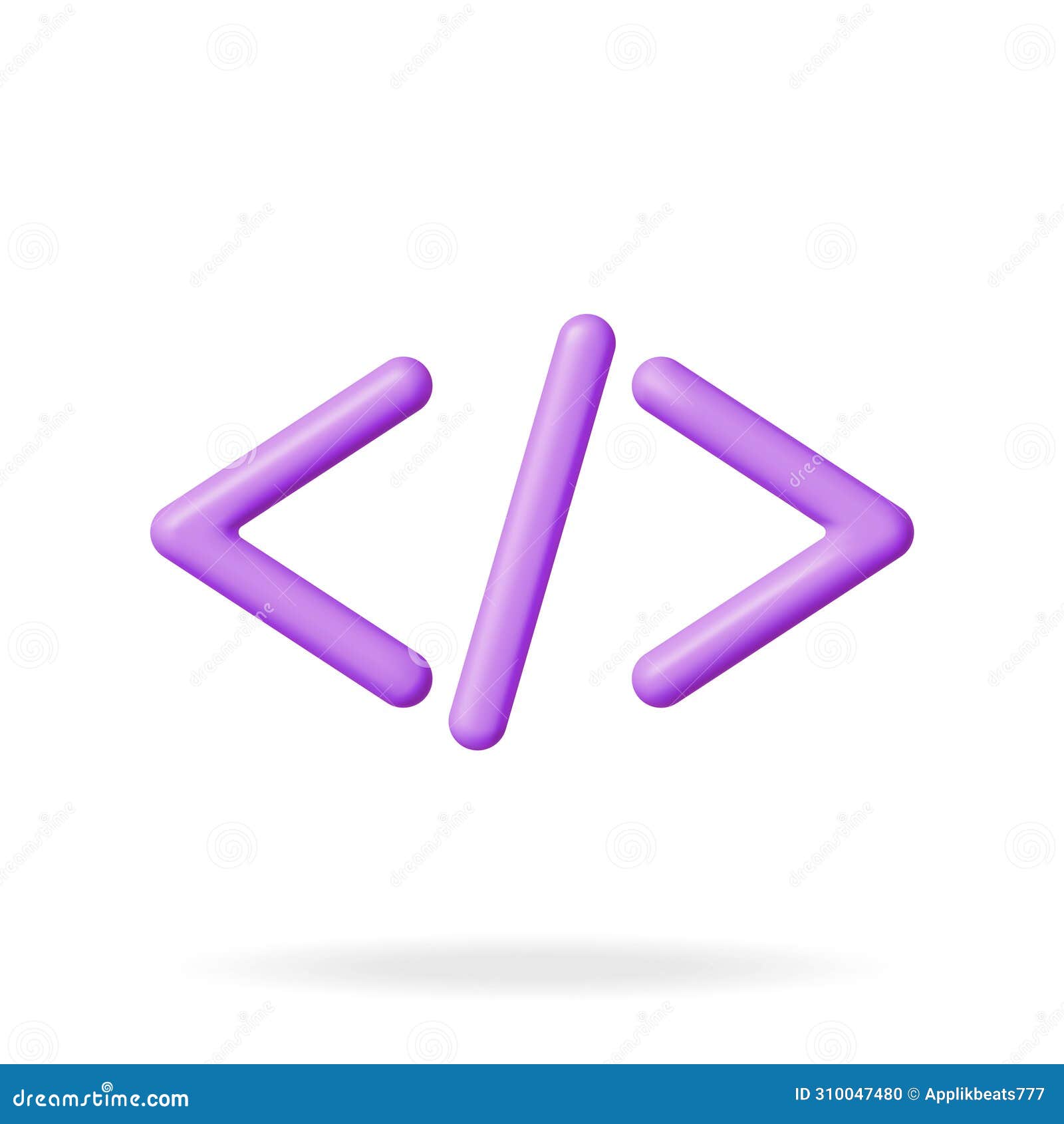 3d Code Icon Isolated on White Stock Vector - Illustration of developer ...