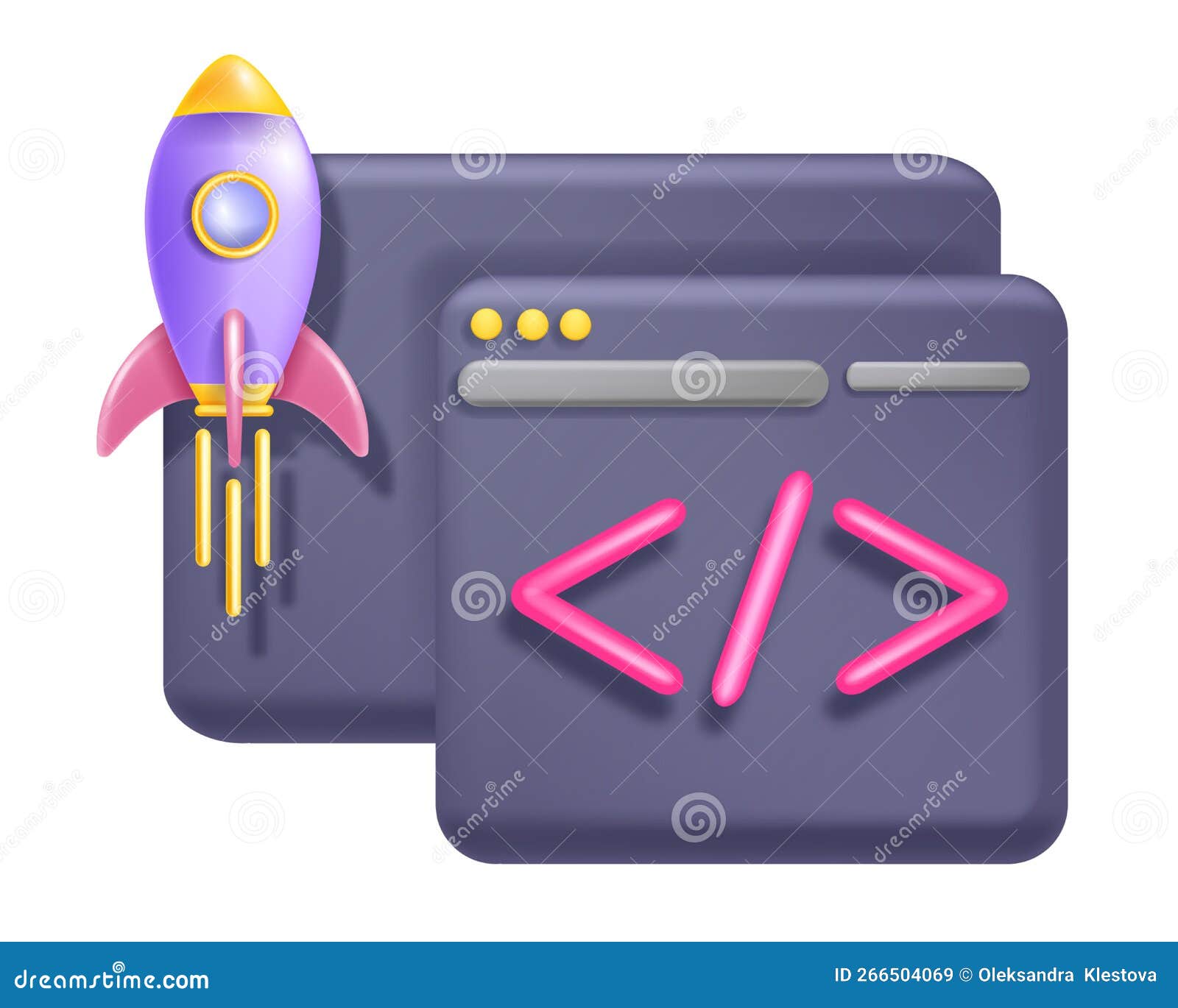 3D Code Icon, Vector Business Python Abstract Api, Technology Computer ...