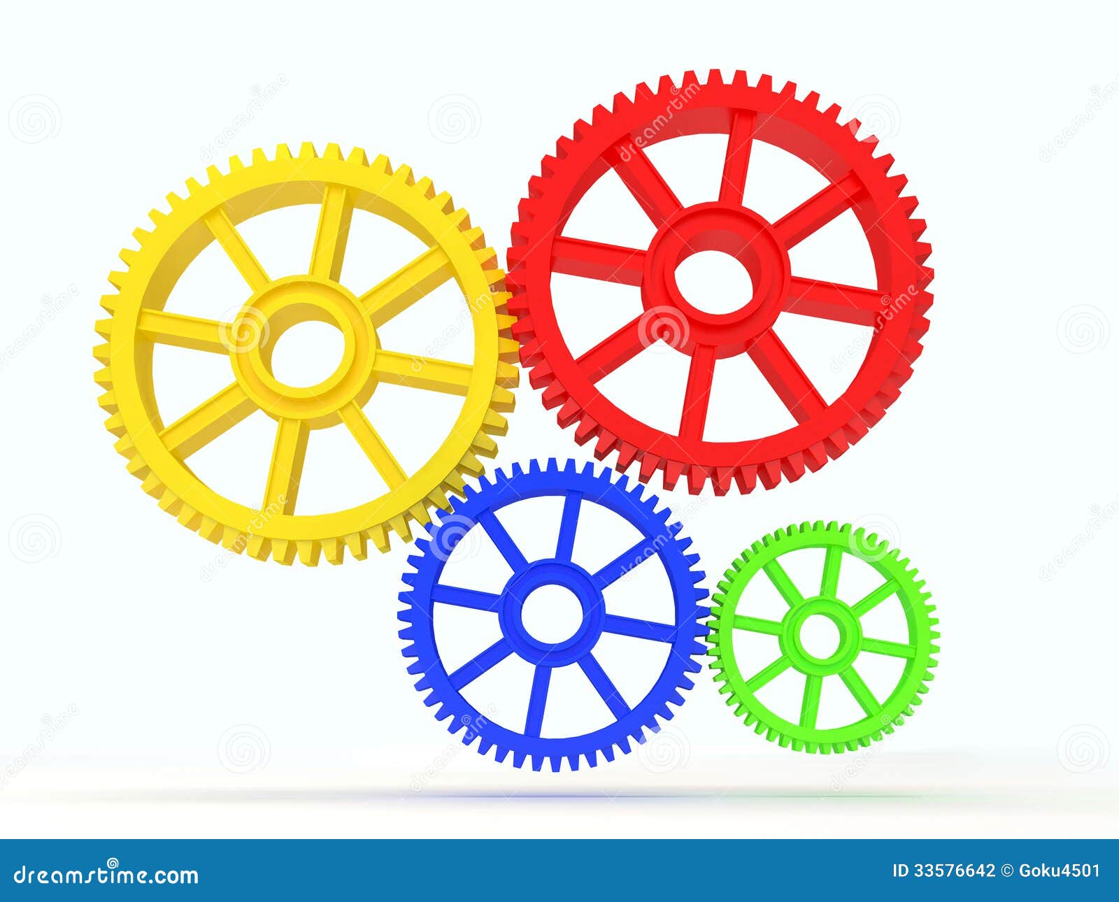 3d cog icon stock illustration. Illustration of machine - 33576642