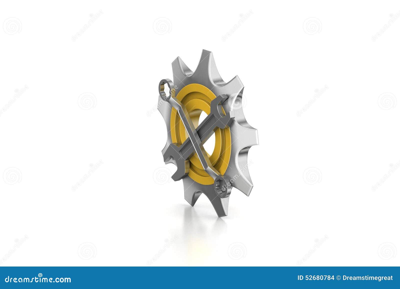 3d cog wheel stock illustration. Illustration of engineering - 52680784