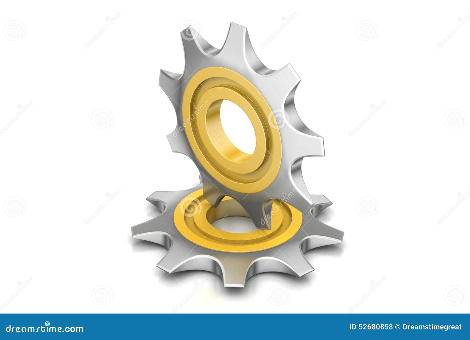 3d cog wheel stock illustration. Illustration of development - 52680858