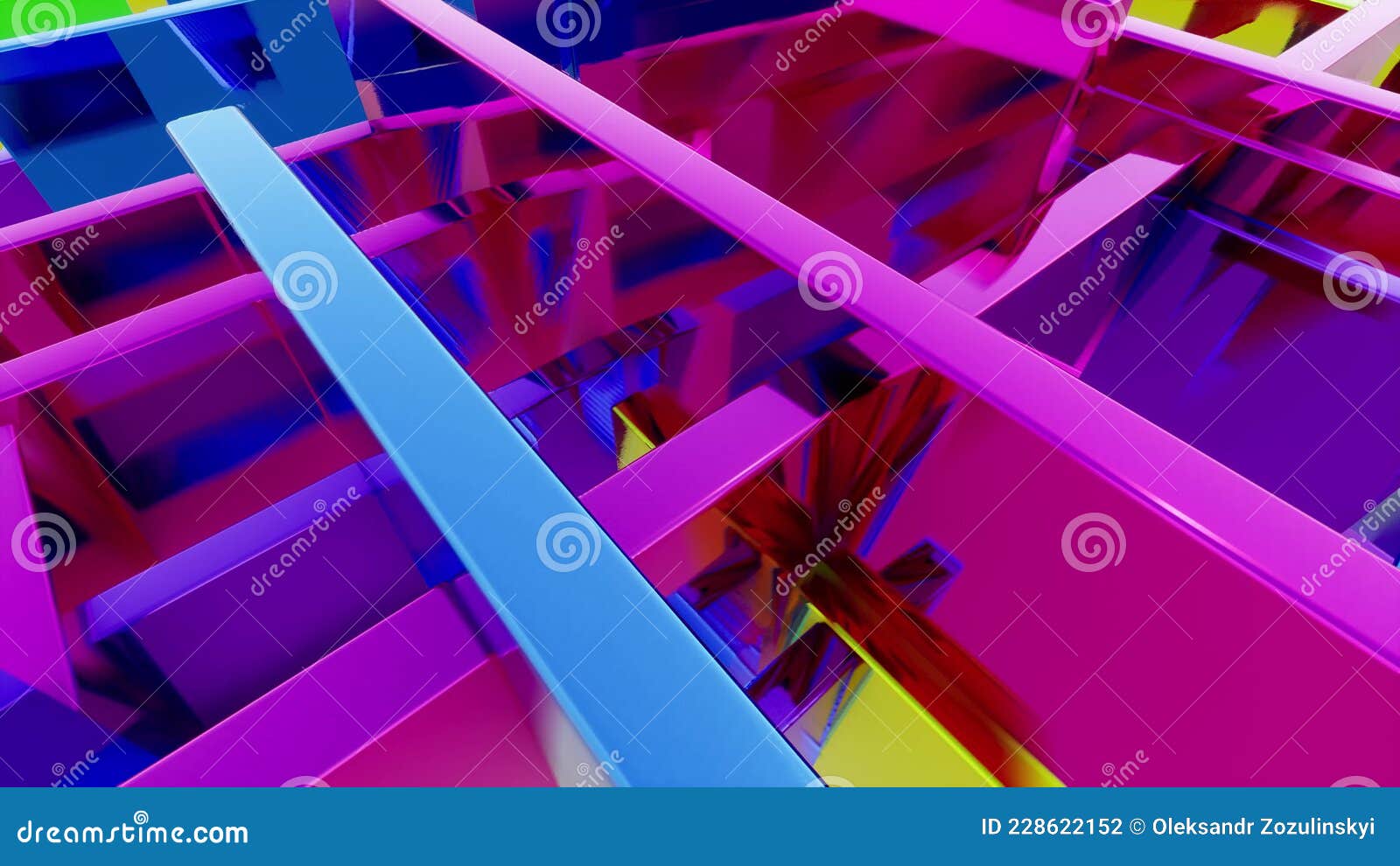 3d Color Boxes Digital Design Concept Technology Business Presentation ...