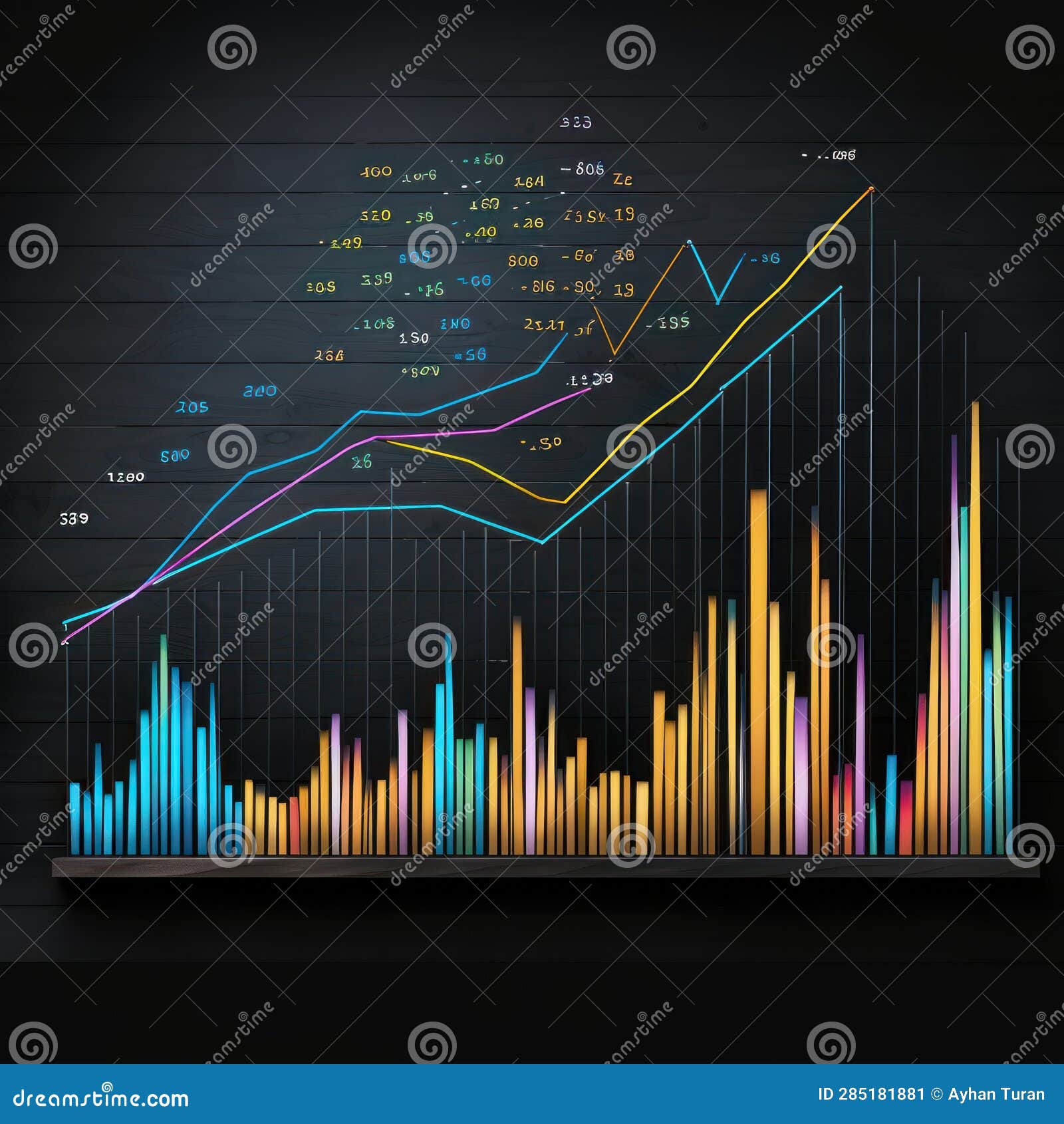 3d Color Business Graph , Financial Chart Concept Stock Illustration ... 3d Color Business Graph , Financial Chart Concept Stock Illustration ...