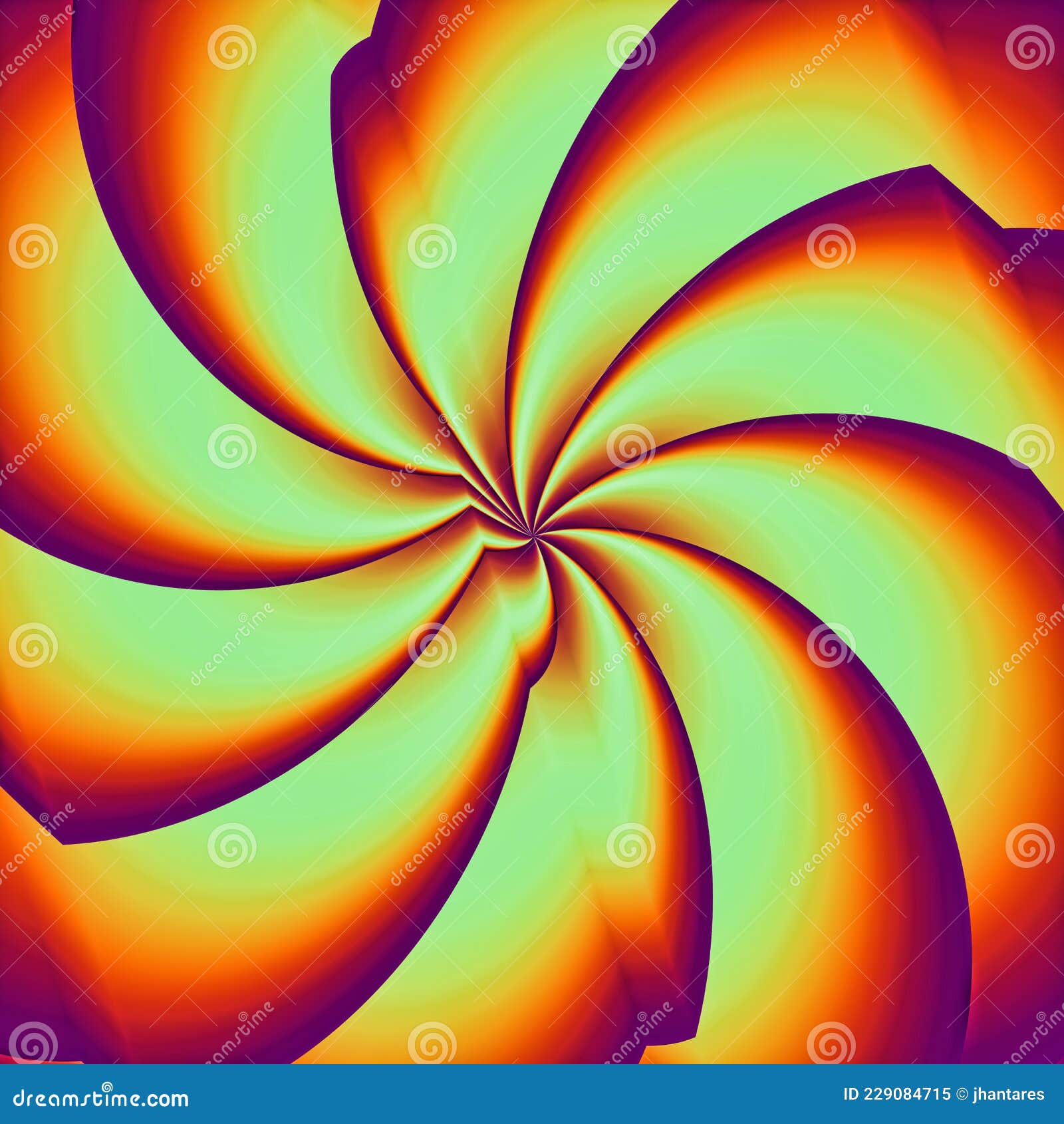 3d Color Gradient Swirl Graphic Stock Illustration - Illustration of ...