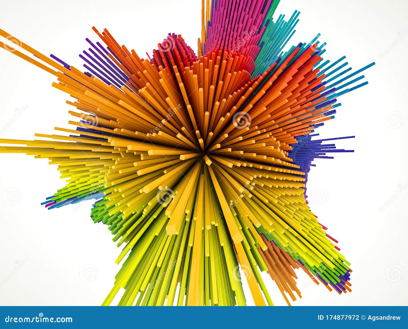 3D Color Space stock illustration. Illustration of explosion - 174877972