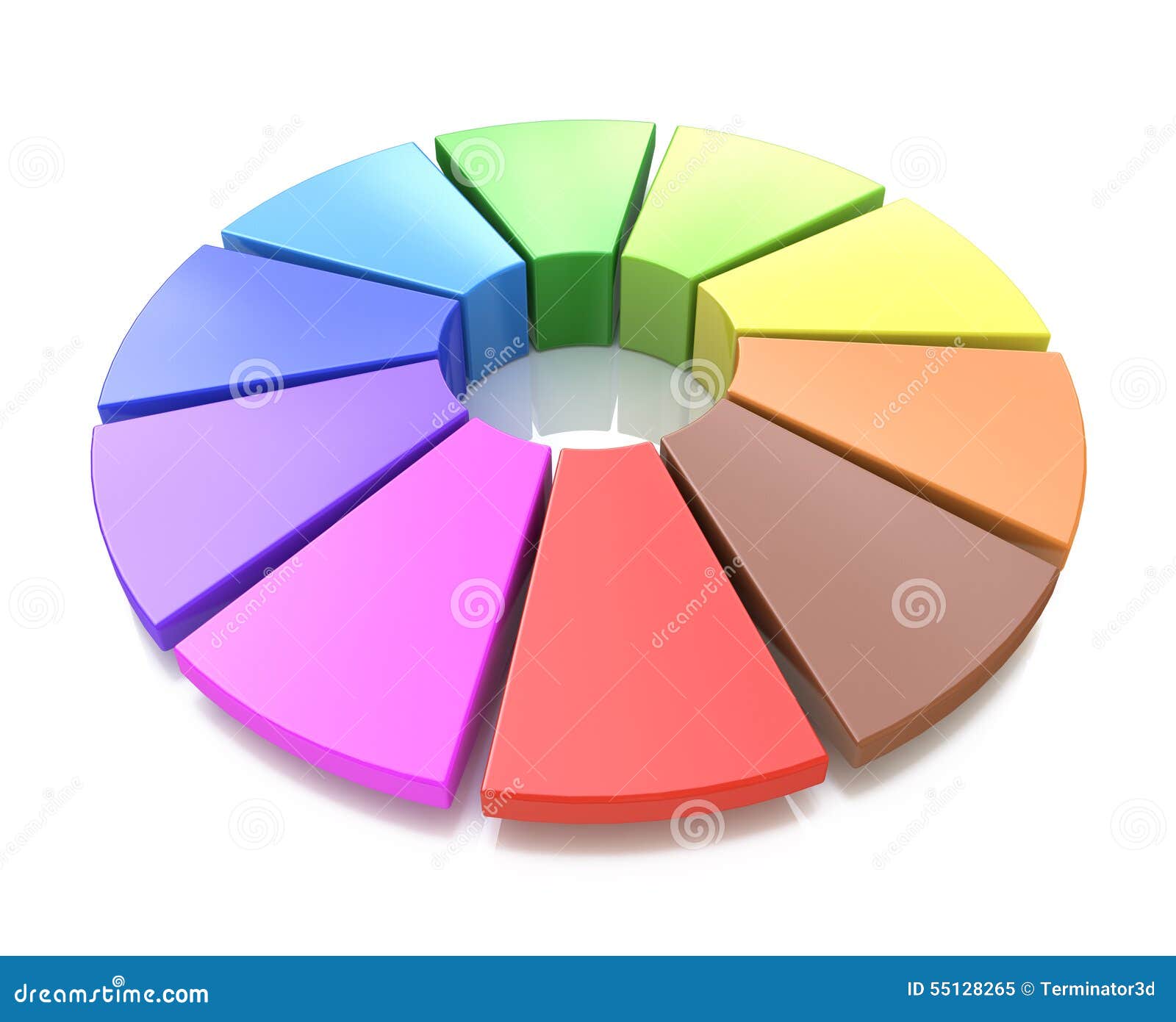 3d color wheel stock illustration. Illustration of paint - 55128265