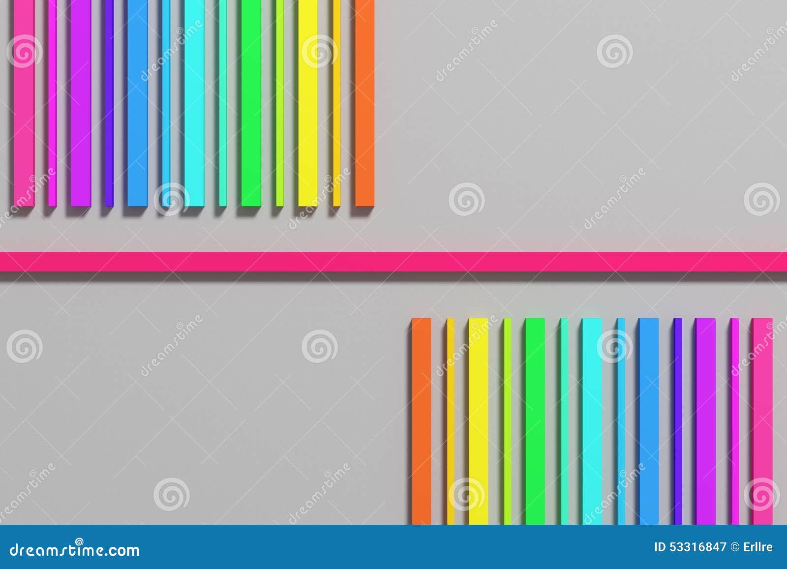 3d colored bars stock illustration. Illustration of colors - 53316847