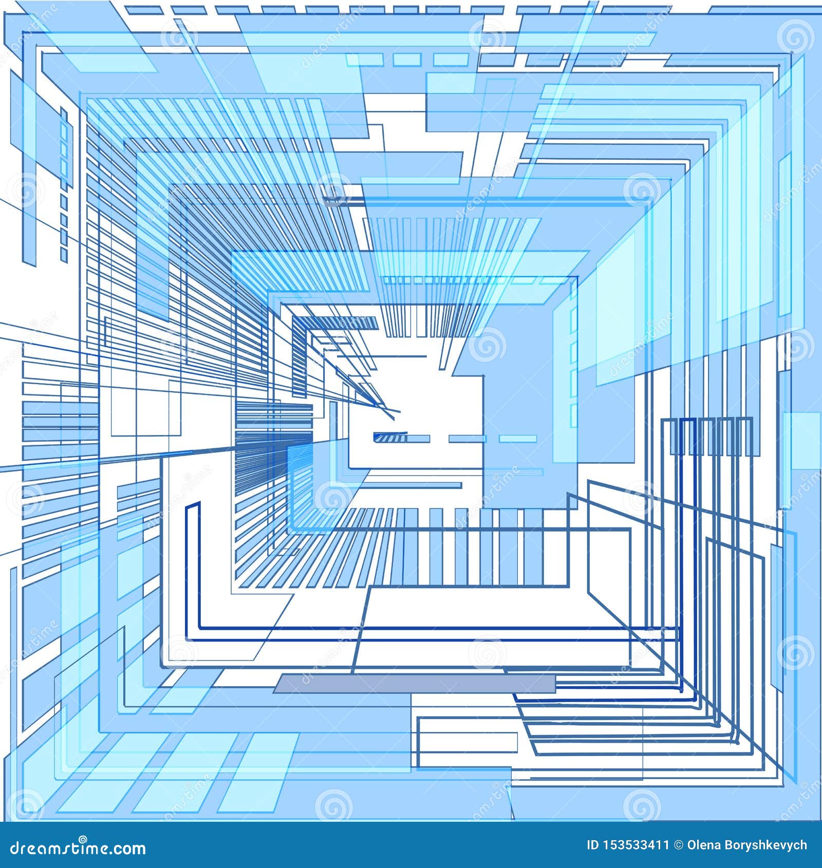 3D Colored Square on a White Background Stock Vector - Illustration of ...