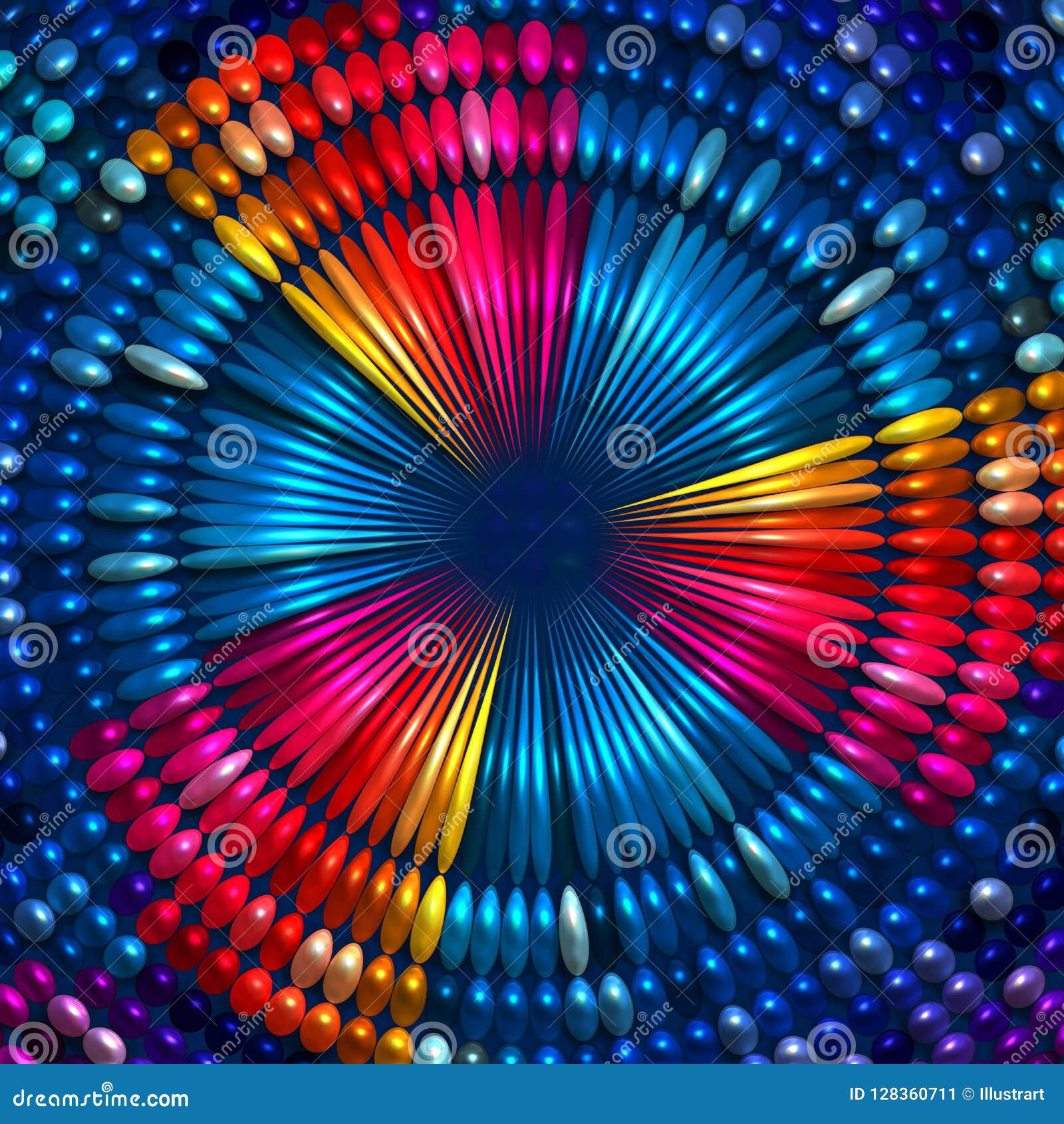 3d Colorful Abstract Background Stock Illustration - Illustration of ...