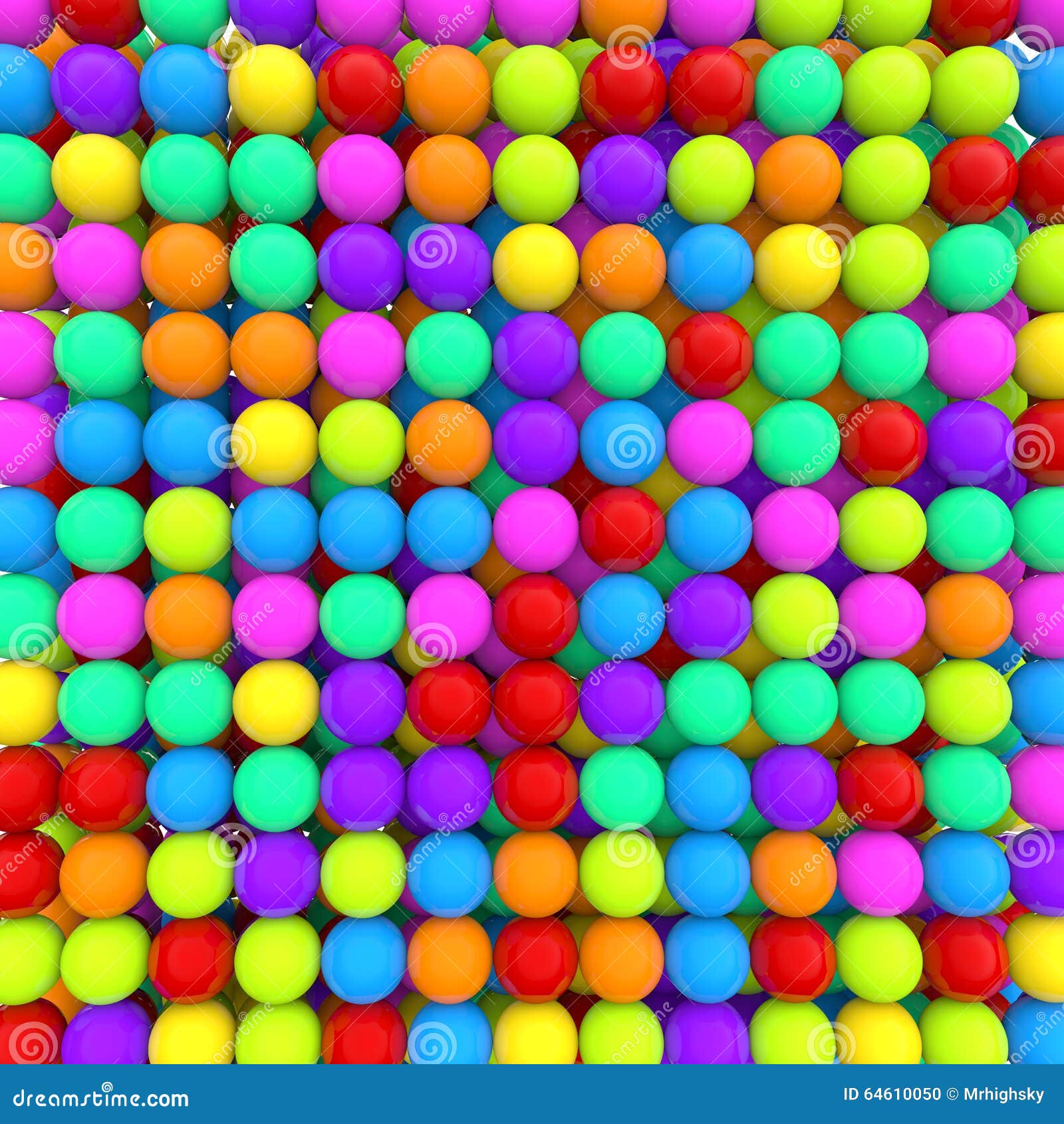 3d Colorful Balls Background Stock Illustration - Illustration of ...
