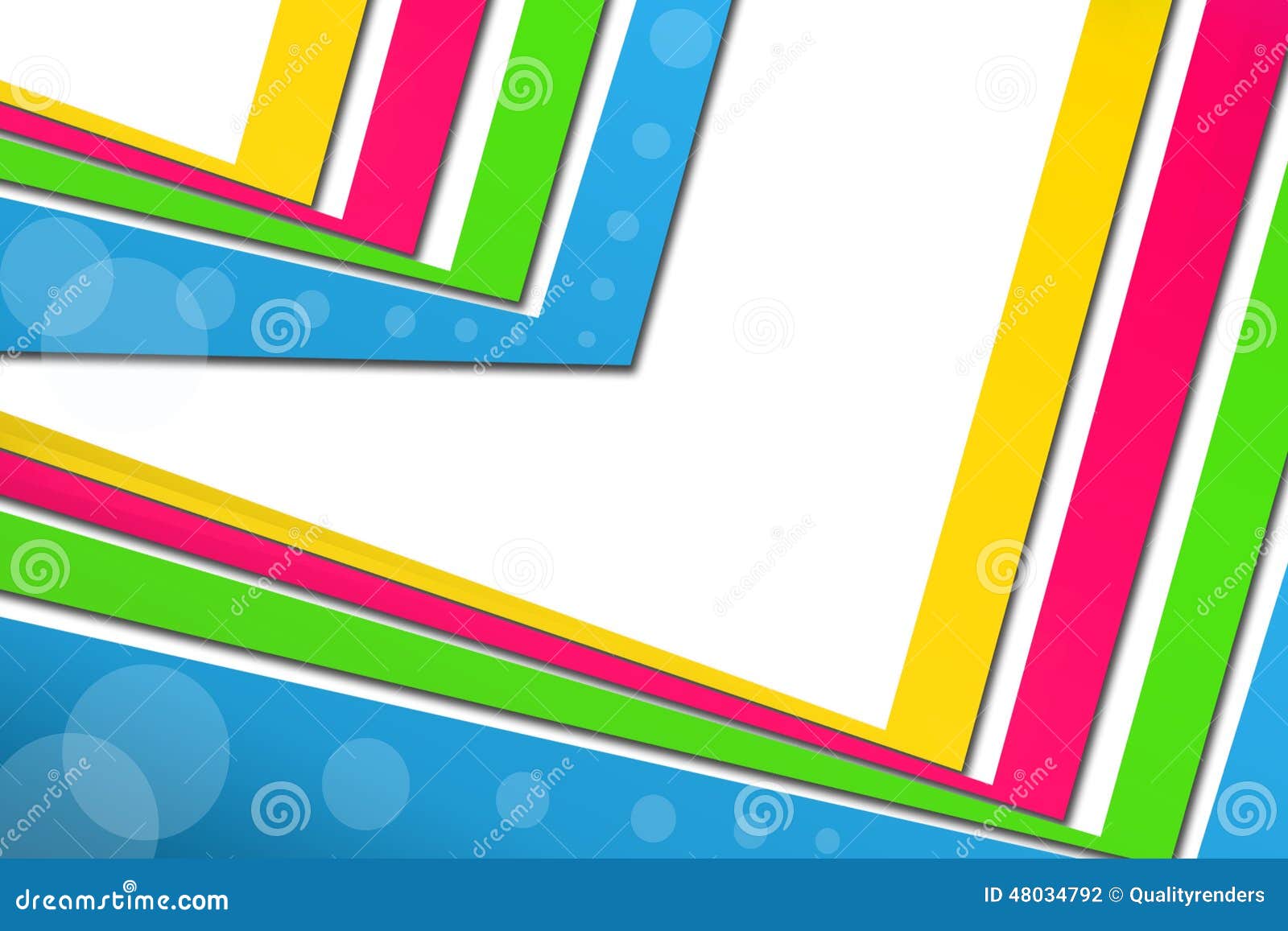 3d Colorful Corners, Abstract Background Stock Photo - Image of ...